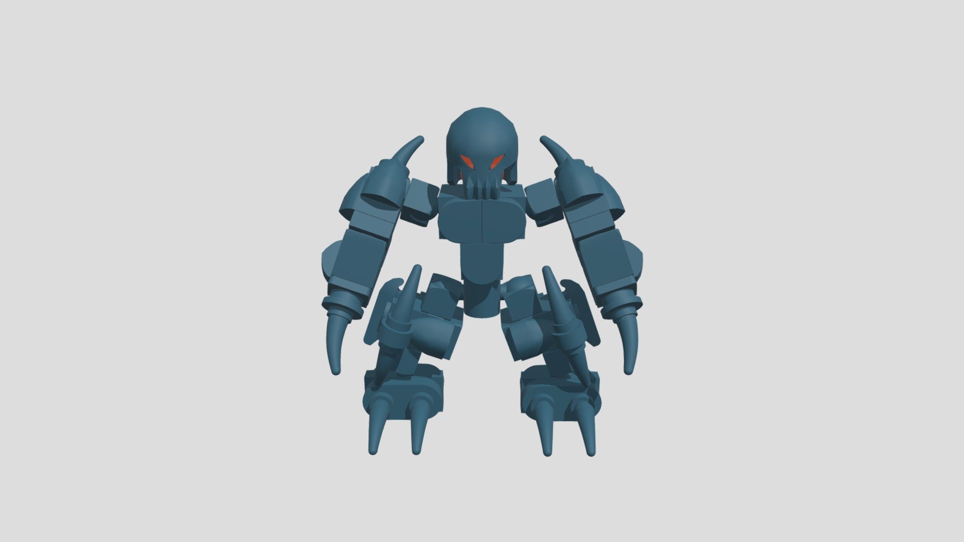 spiky-alien-biped - 3D model by darkazureslope [7262463] - Sketchfab