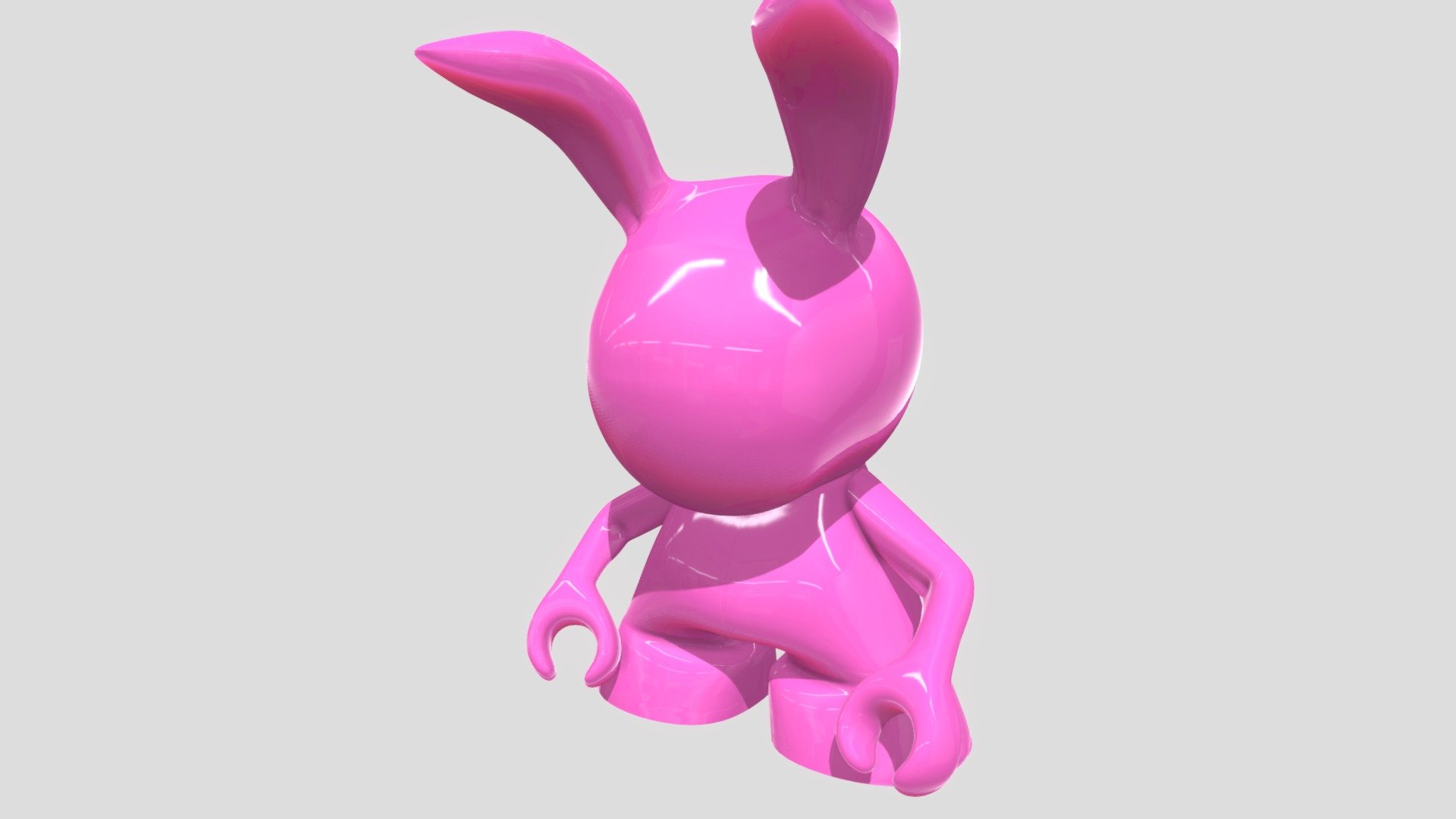 Art Toy Pink Bunny - 3D model by juliasynartist [7262e1d] - Sketchfab