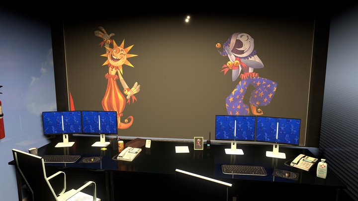 Fnaf Security Breach Maps - A 3D model collection by skylajade69 ...