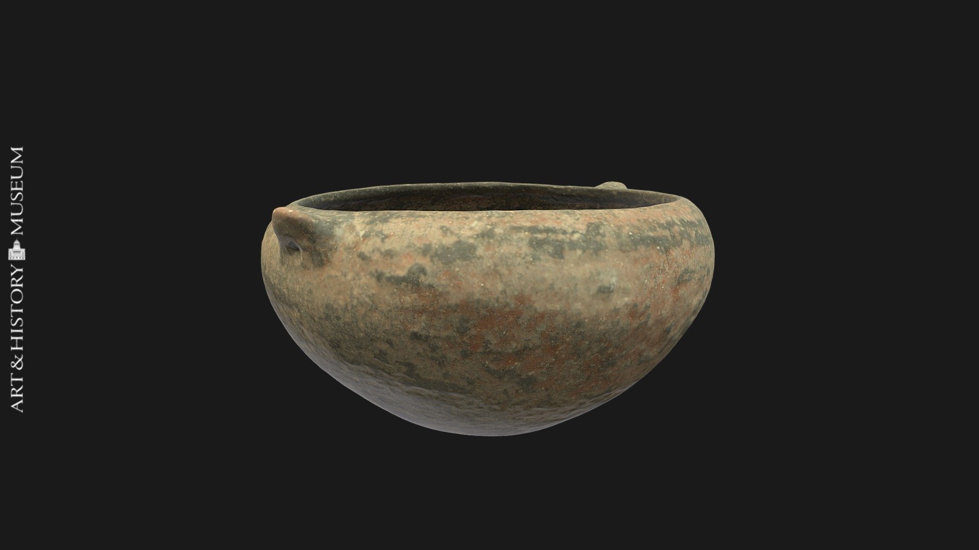 Deep bowl with receding rim and two buttons - Download Free 3D model by ...