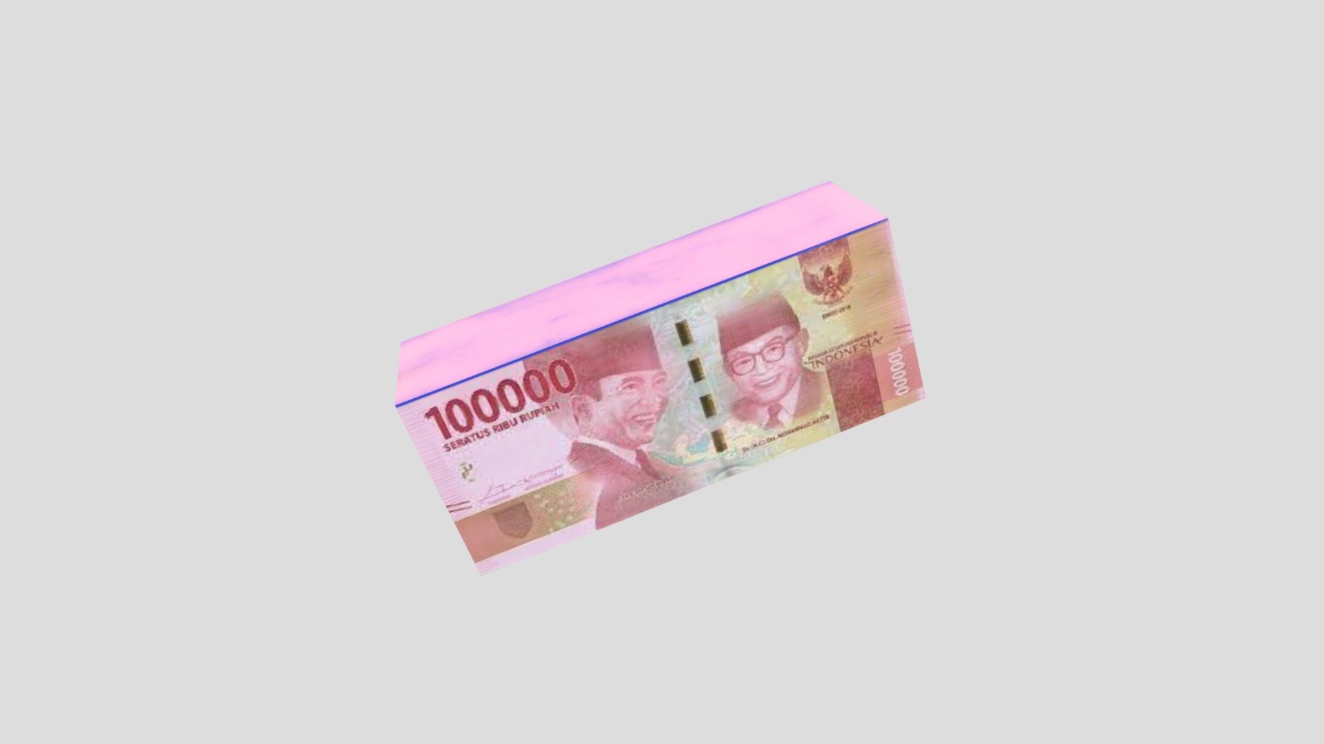 Uang 100k - Download Free 3D model by hanzenhuang (@_Hanzen.Huang67 ...