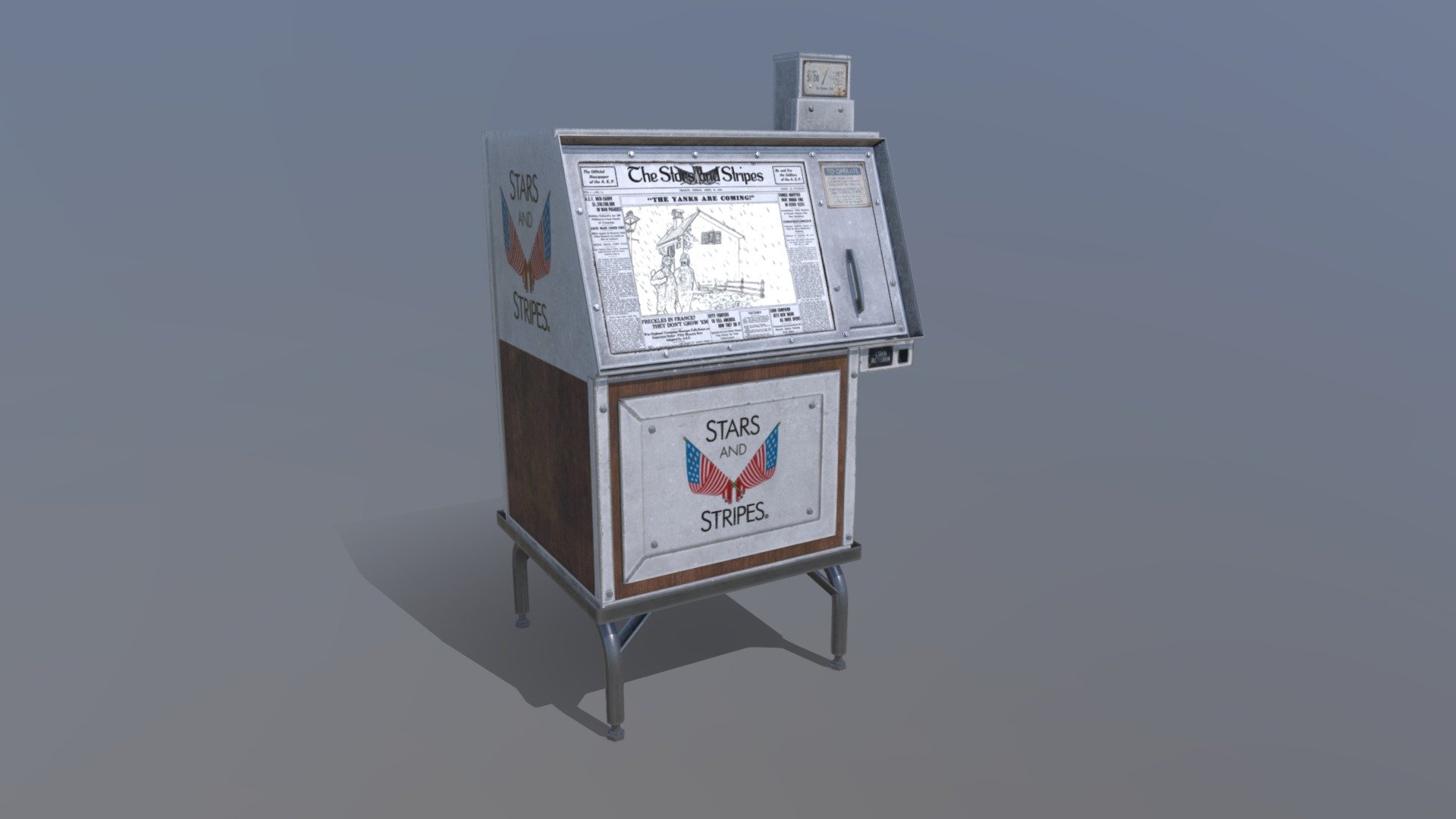 Stars And Stripes Newspaper Dispenser AR - 3D model by jessestormer ...