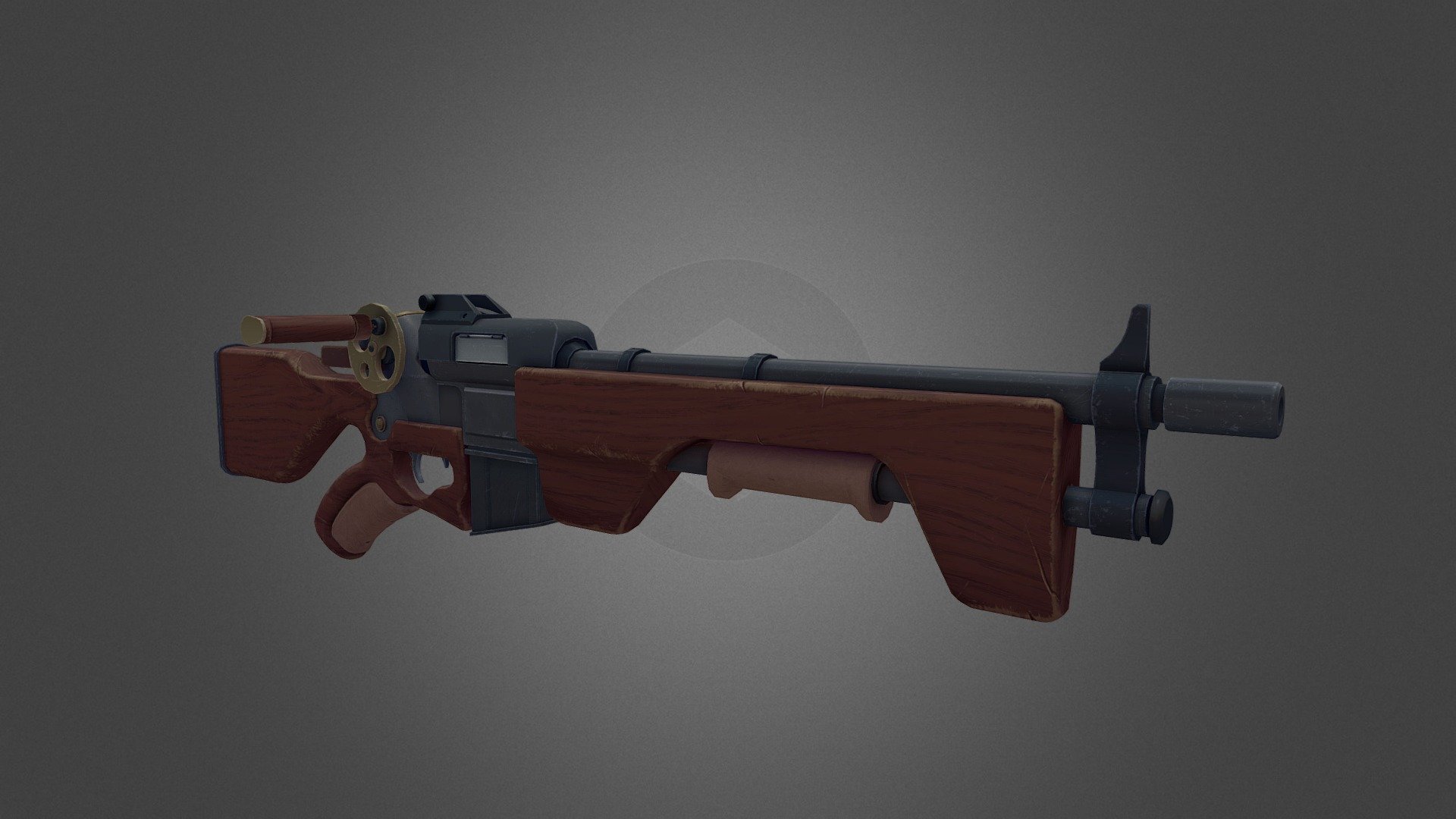 Stilized Rifle - Jlock - 3D model by angelo ellera (@angelo.ellera ...
