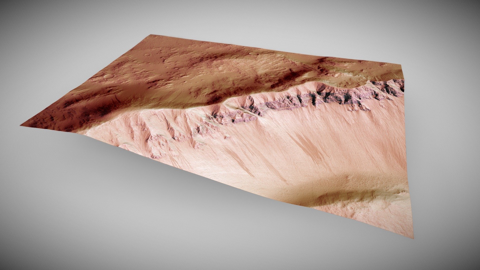 Marte Vallis, HiRISE Martian Topography - Download Free 3D model by ...