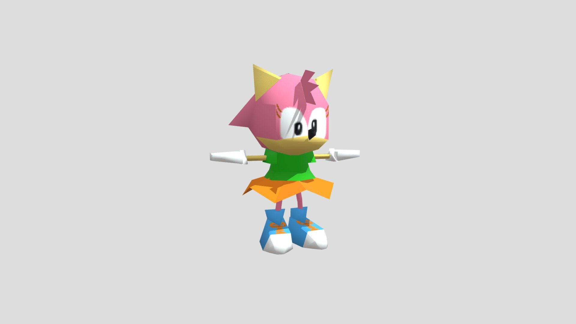 Custom Edited - Sonic The Hedgehog Customs - Amy - Download Free 3D ...
