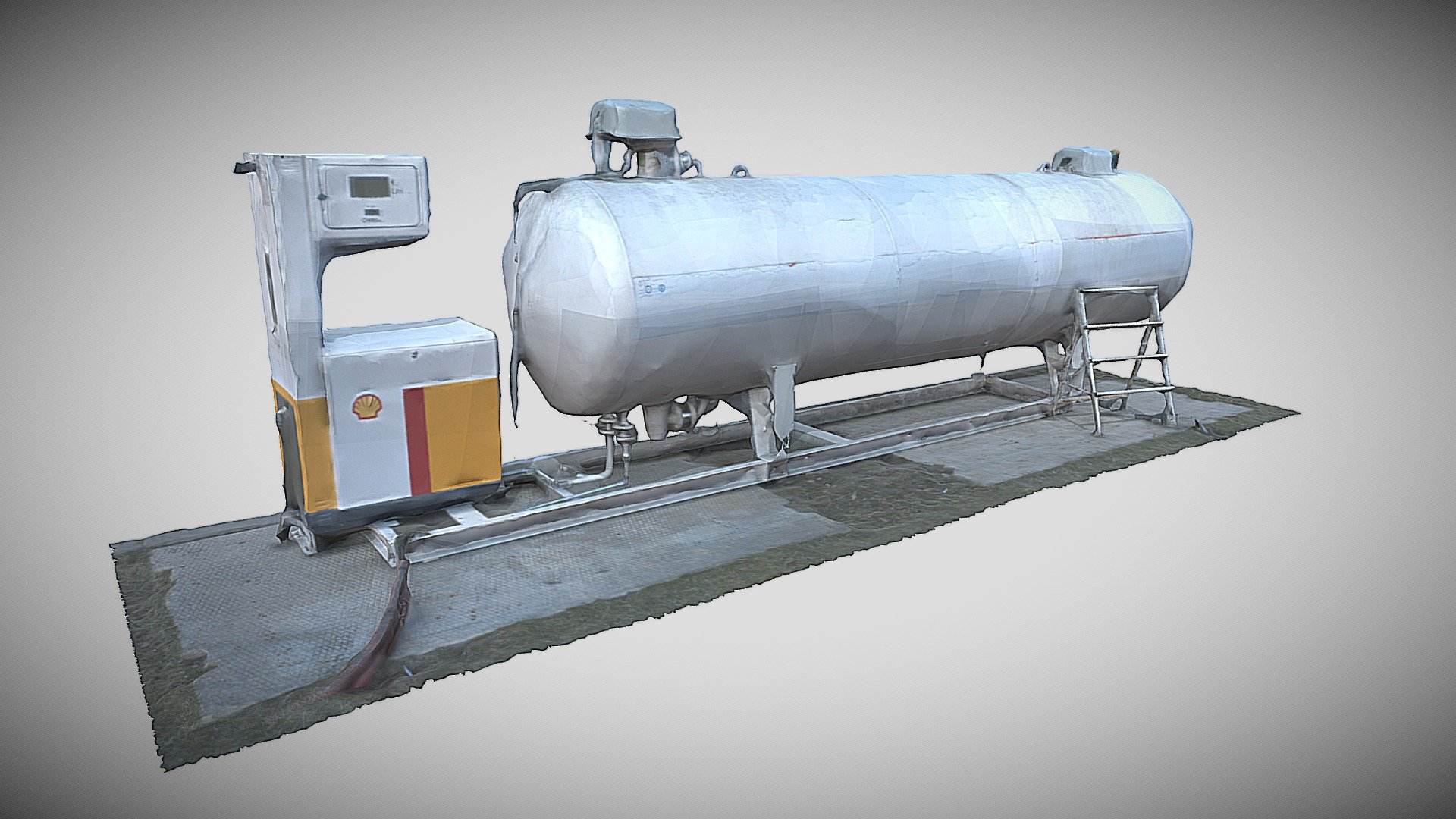 Gas station - 3D model by cadbimgroup [7270a94] - Sketchfab