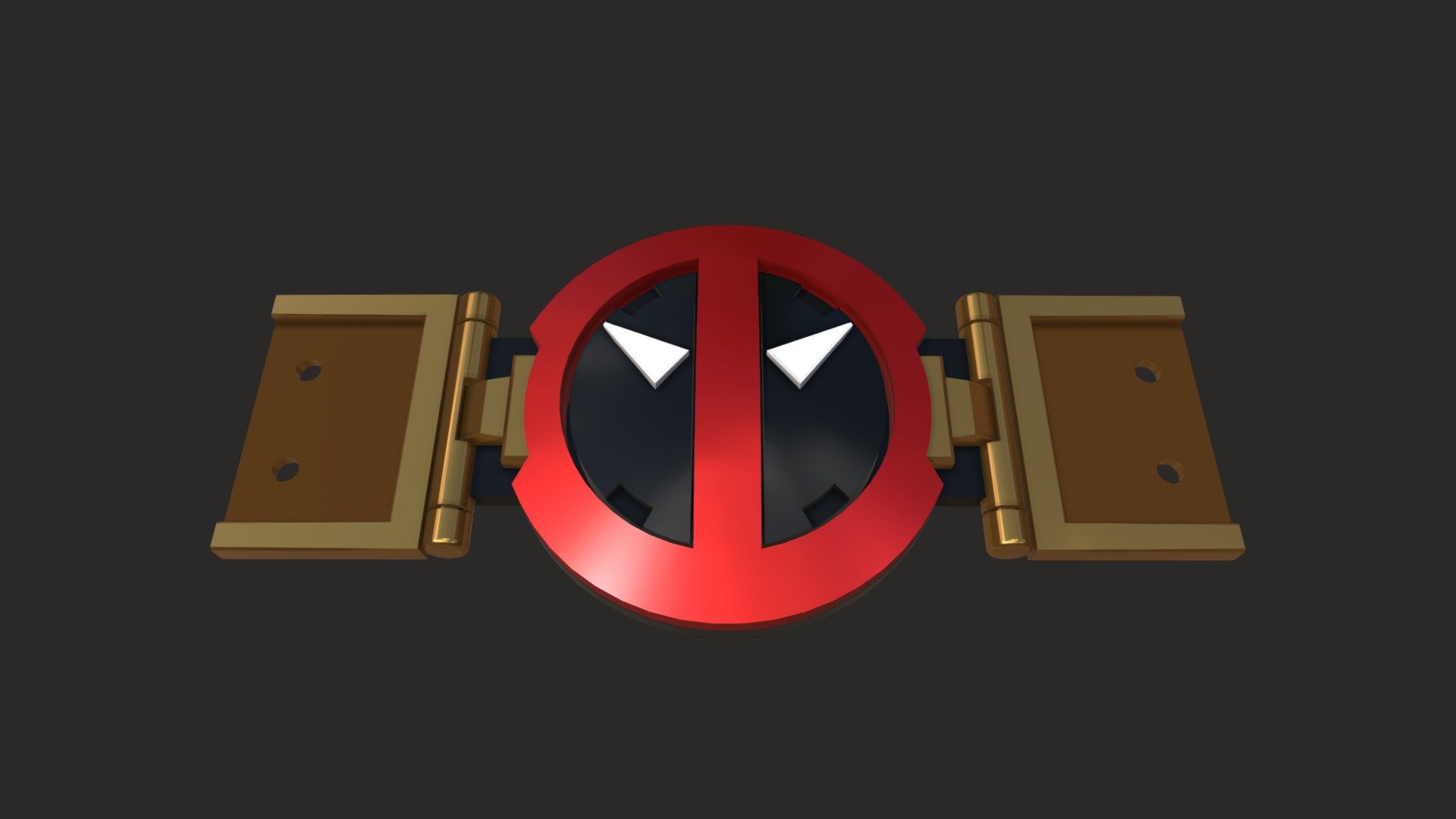 Deadpool 3 buckle - 3D model by paulelderdesign [7270b57] - Sketchfab