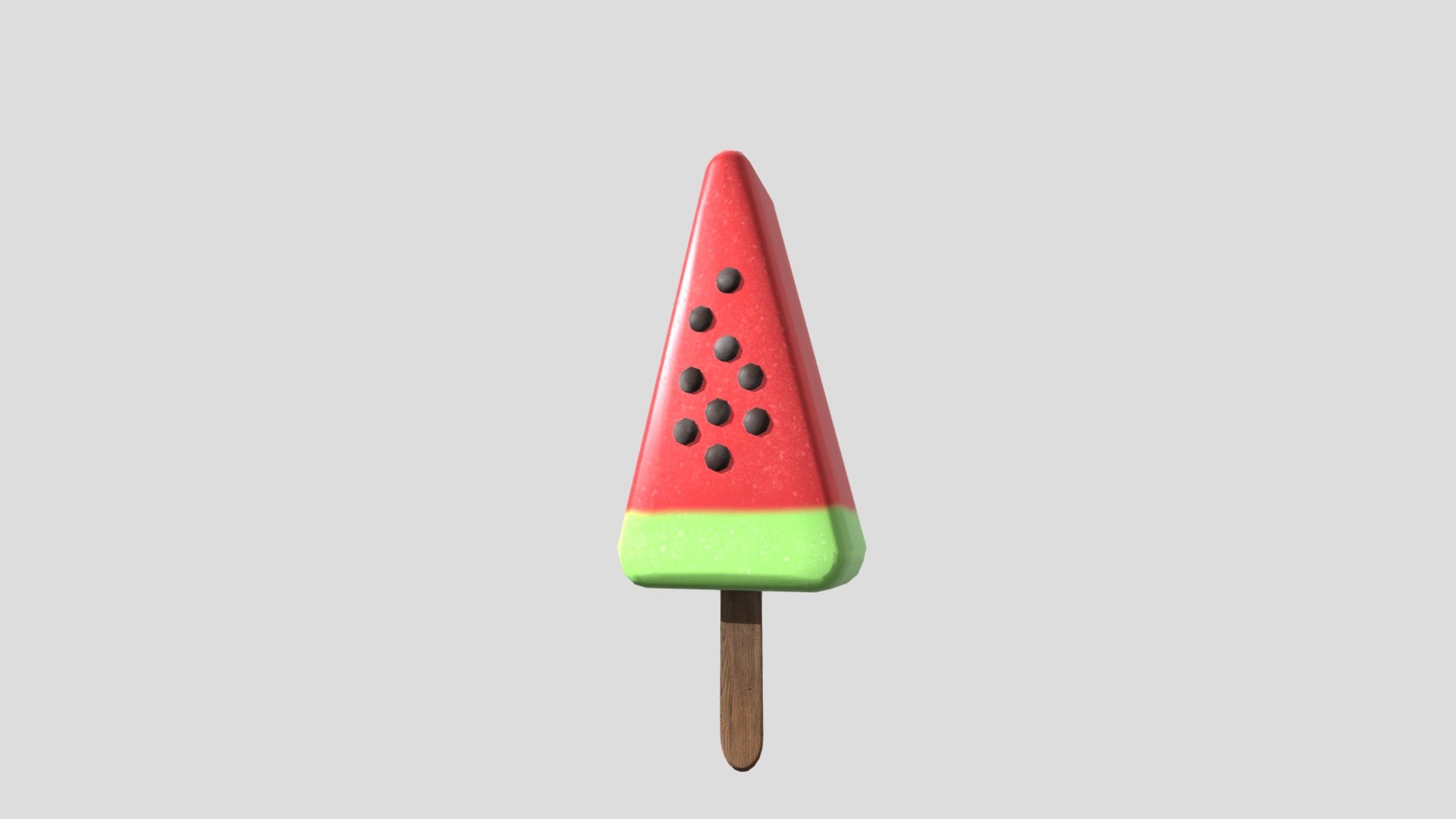 Watermelon ice cream - Download Free 3D model by polimagine [72721a1] - Sketchfab