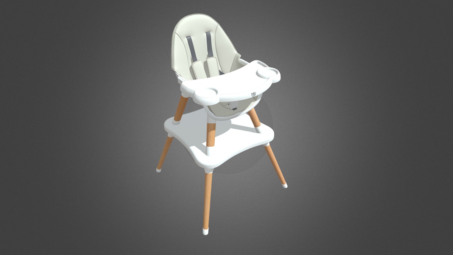 COEWSKE Baby High Chair – 3D Model (Grey) - 3D model by FaHaD_RaTuL ...