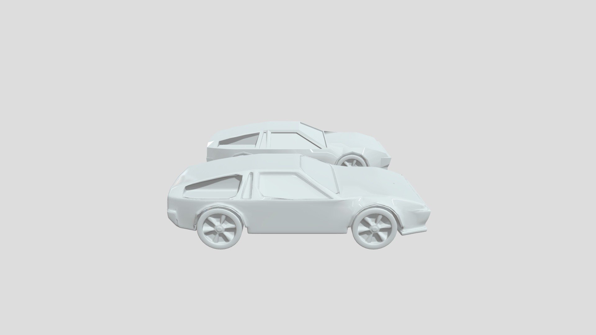 Sports Car Low Poly and High Poly - 3D model by AleXiS (@thx.chens ...