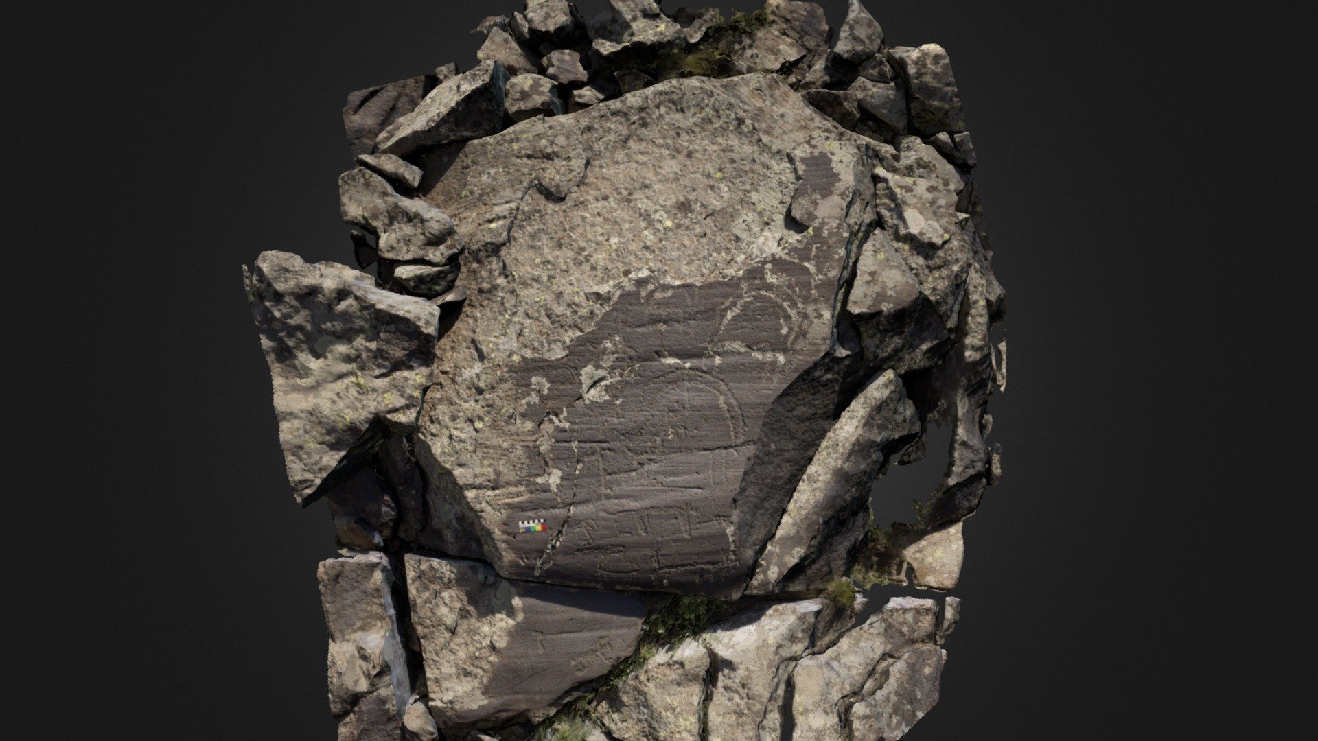 Rock 025 (2014) - 3D model by Ughtasar rock art project ...