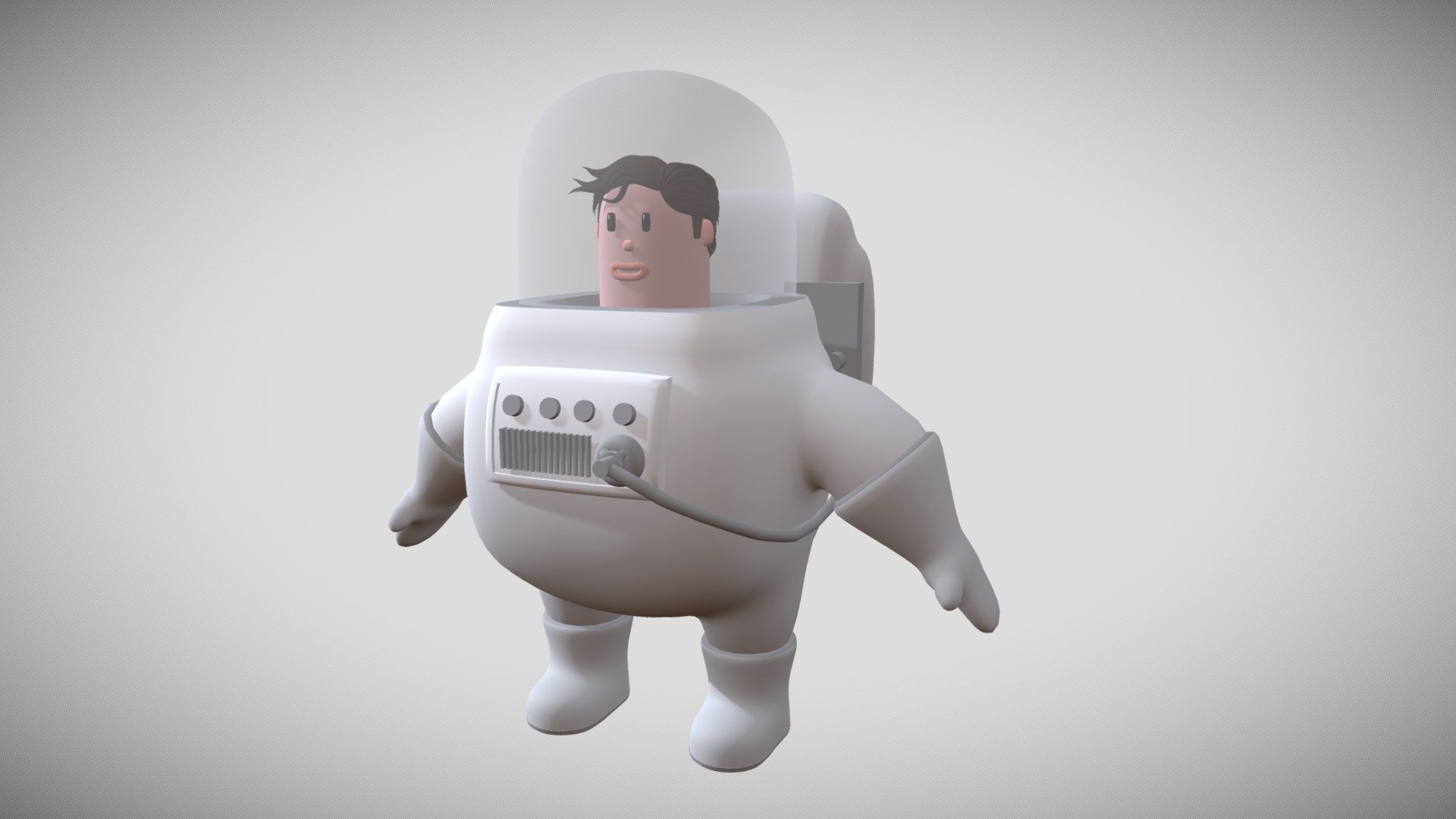 low poly astronaut - 3D model by gunes.duyul [72739e9] - Sketchfab