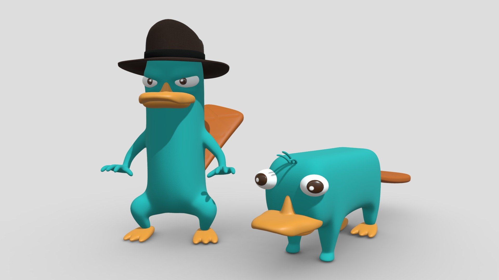 Perry And Agent P - Buy Royalty Free 3D model by HUSH 3DART (@HUSH3DART ...