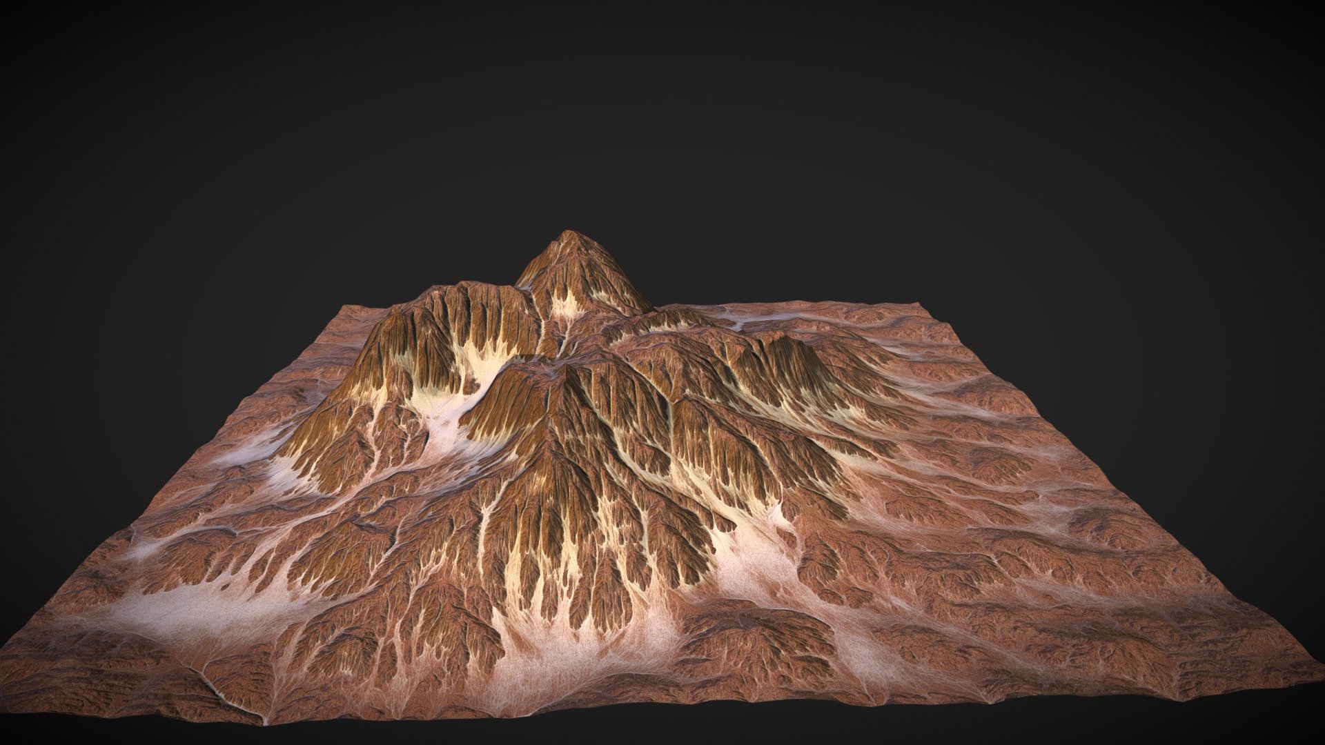 Low Poly Desert Mountain - 3D model by Dario Ban (@NeoWick) [7279d6b ...