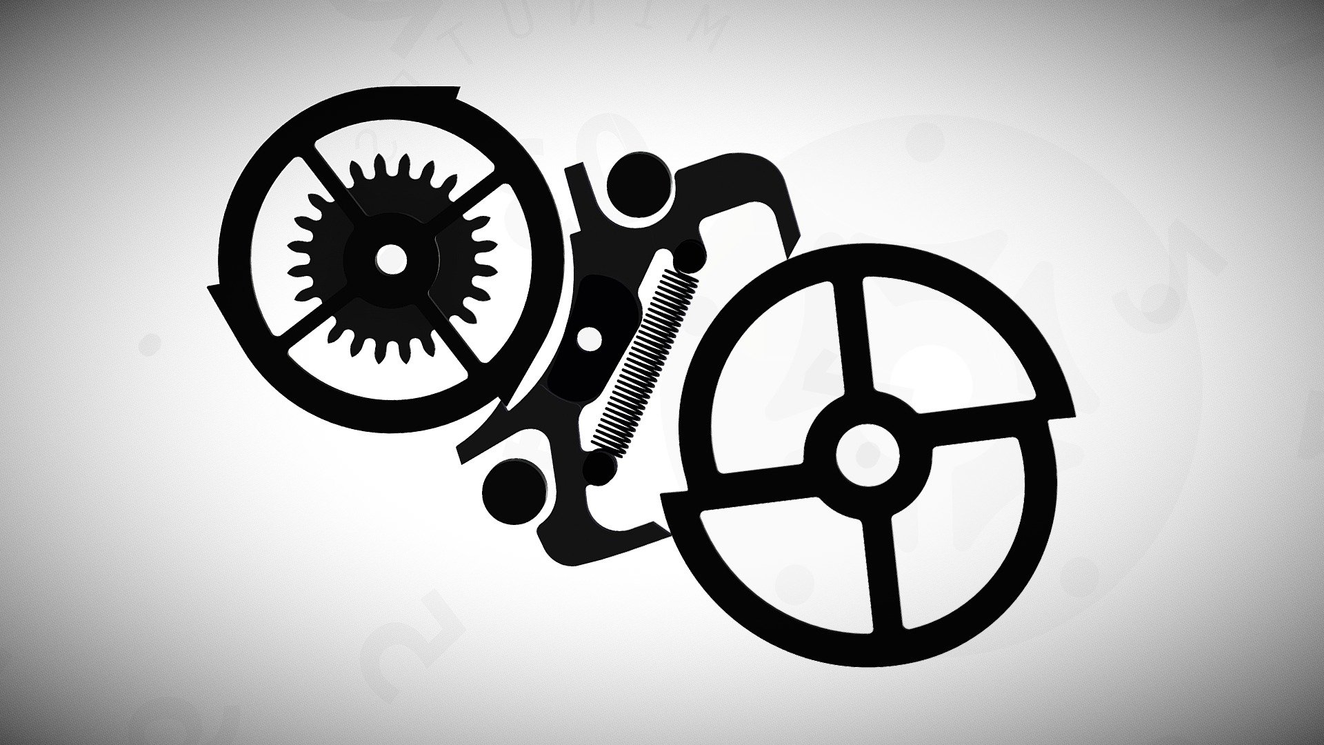 Detail of a watch mechanism - 3D model by C. Yamahata (@cyamahat ...