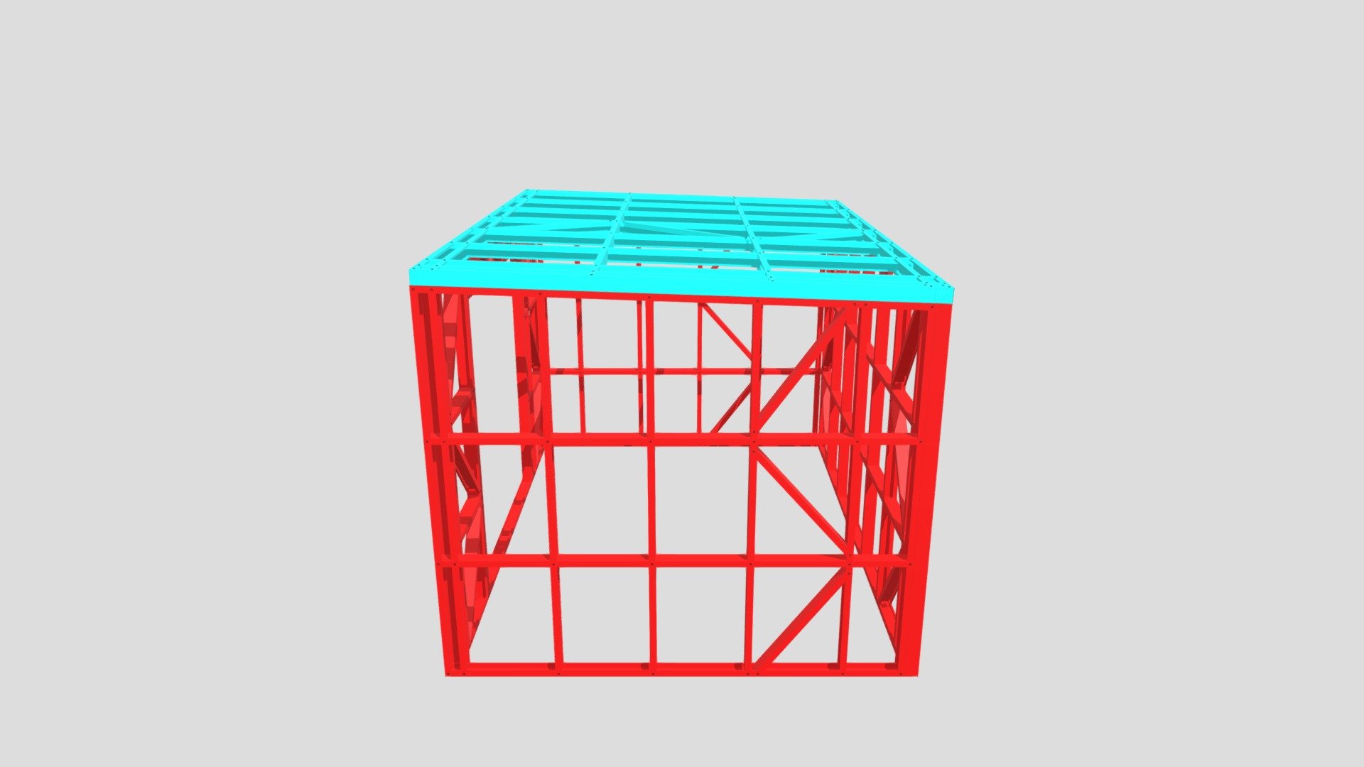 Shed: 3.0m x 4.0m Option 1 - Download Free 3D model by Steel Frame ...