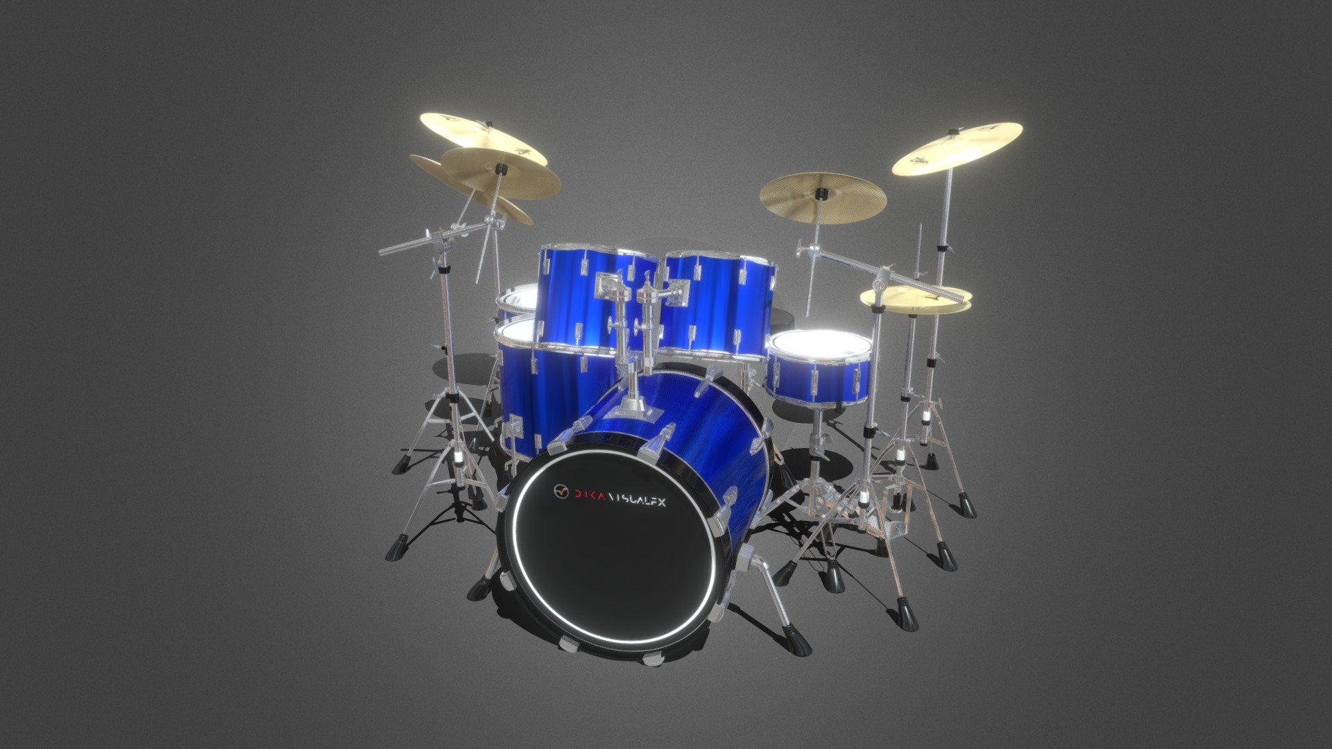 Drum Kit Set - 3D model by dikainst [727c41c] - Sketchfab