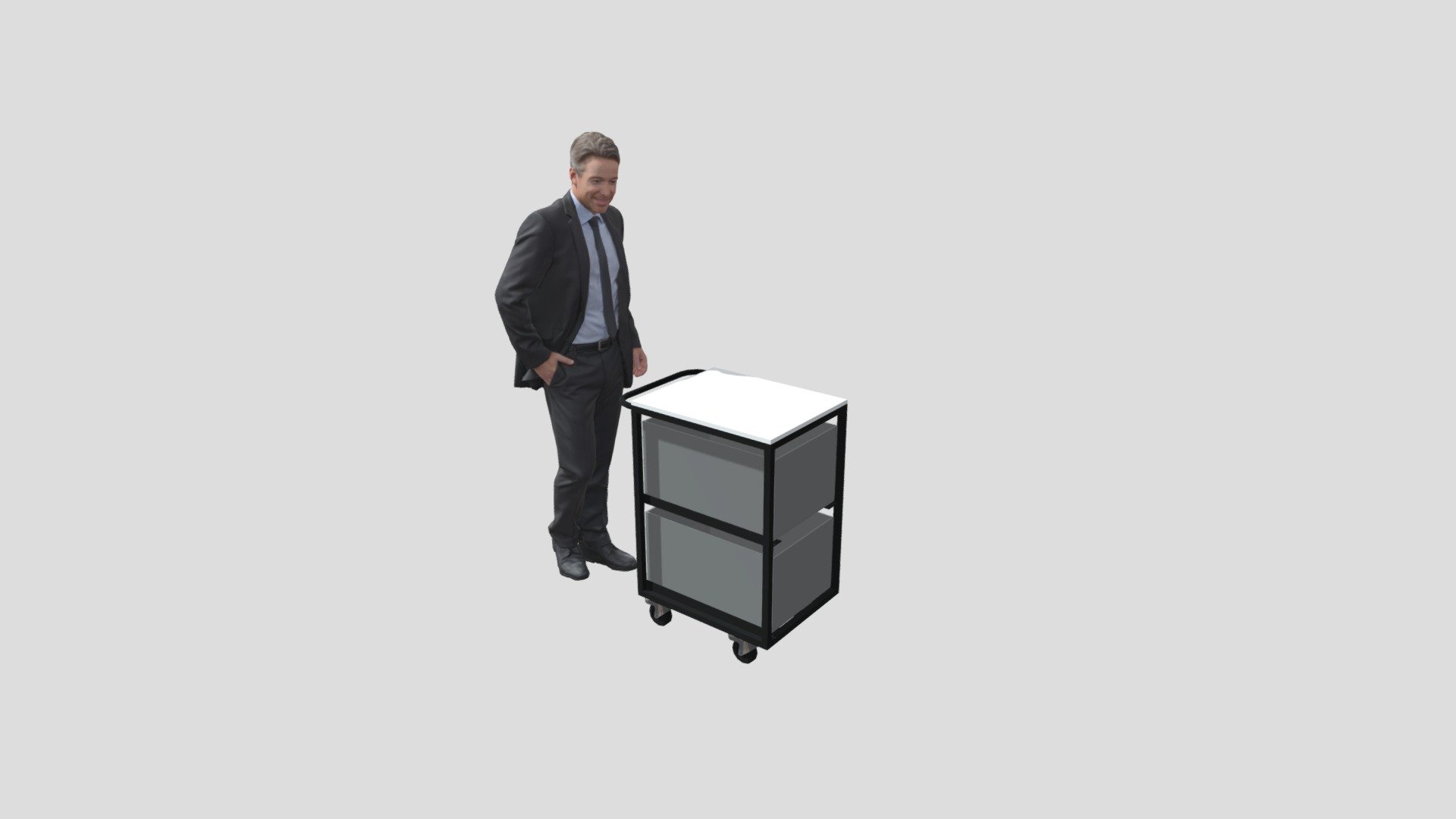 Christopher Elliot desk trolley - 3D model by 3D-VIEW (@Jake ...