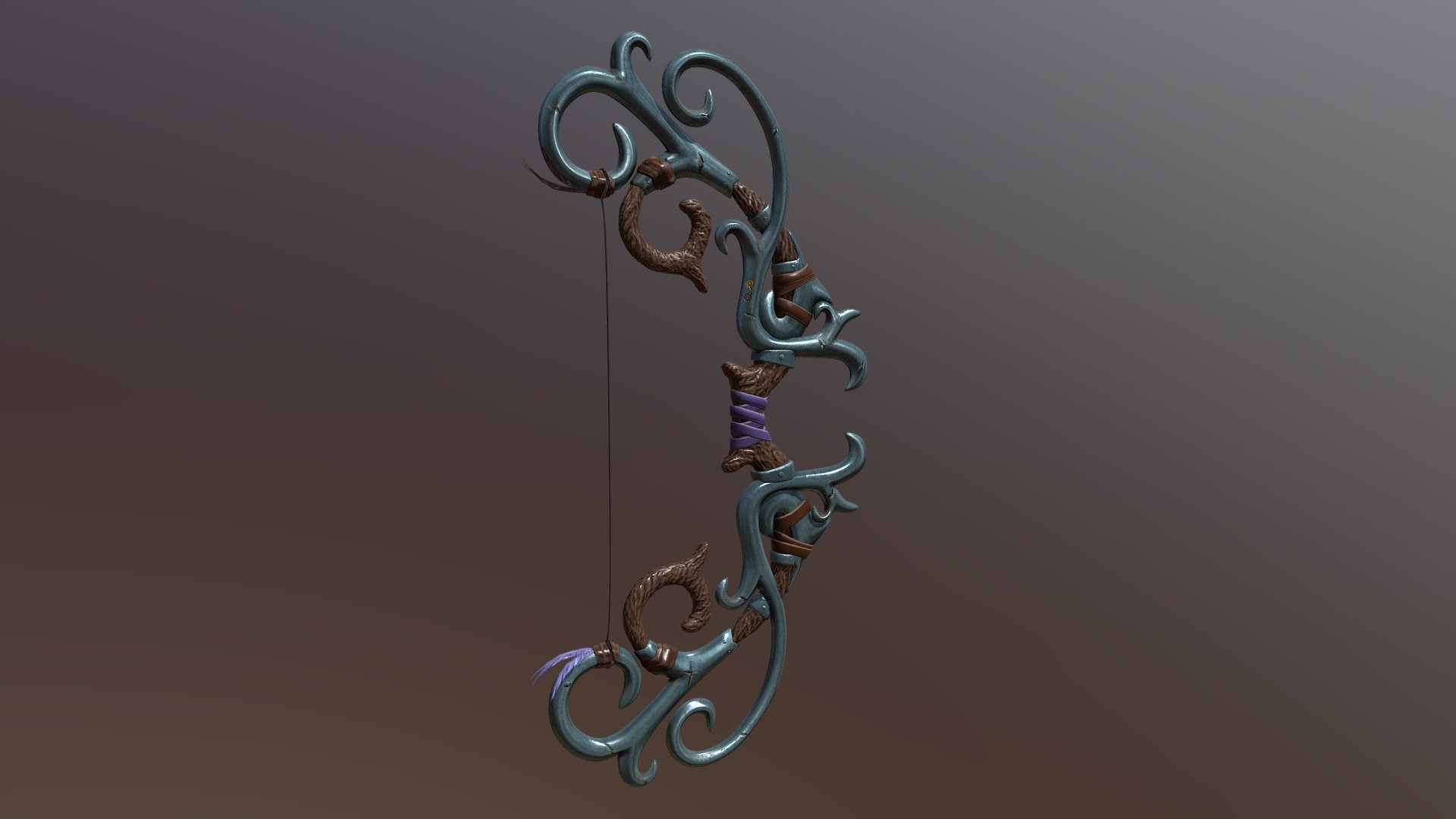 Fantasy Bow - 3D model by daniel.szmyd [727f2bb] - Sketchfab