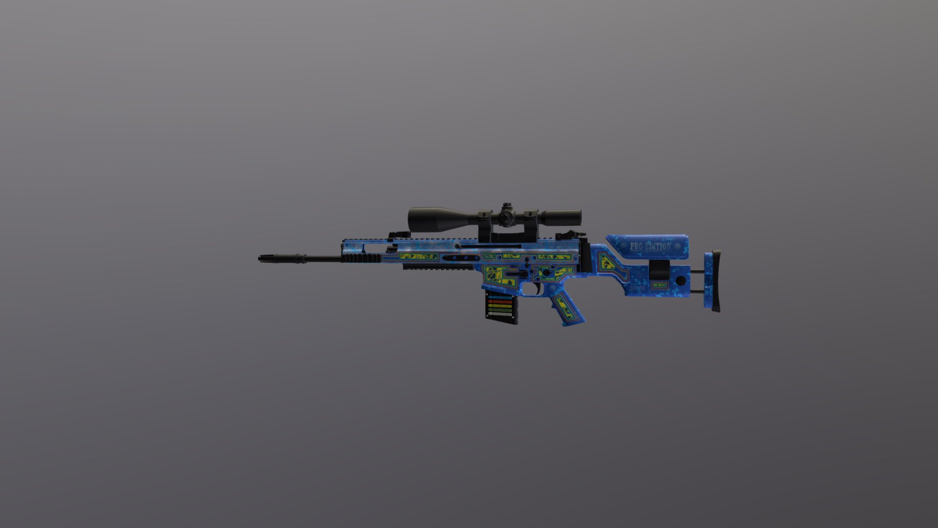 SCAR-20 | PRO-EDITION (v2-glow) - 3D model by Peycho.Stoykov [72824d7 ...