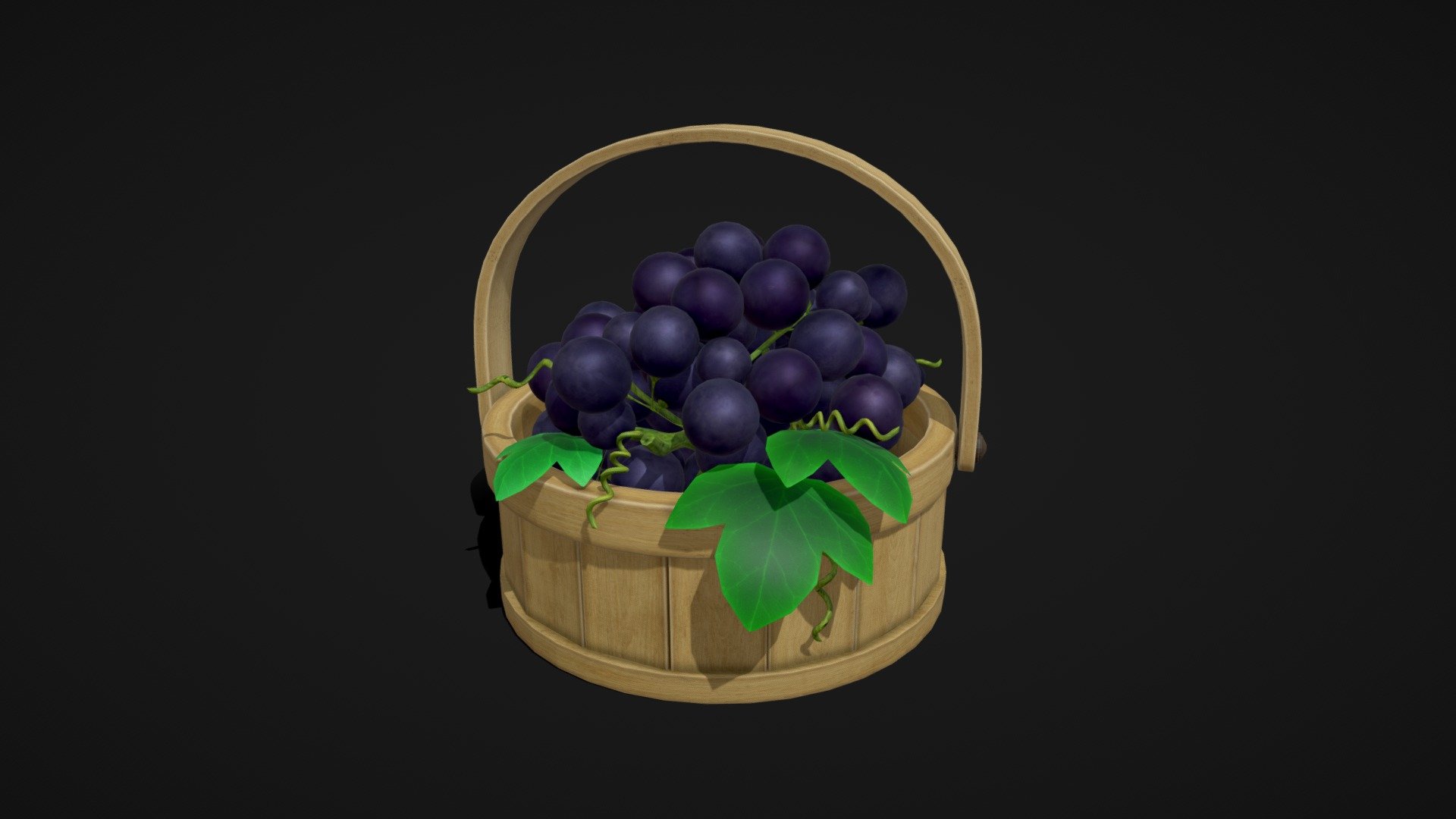 grape Basket - Buy Royalty Free 3D model by ostrich (@gohean33 ...