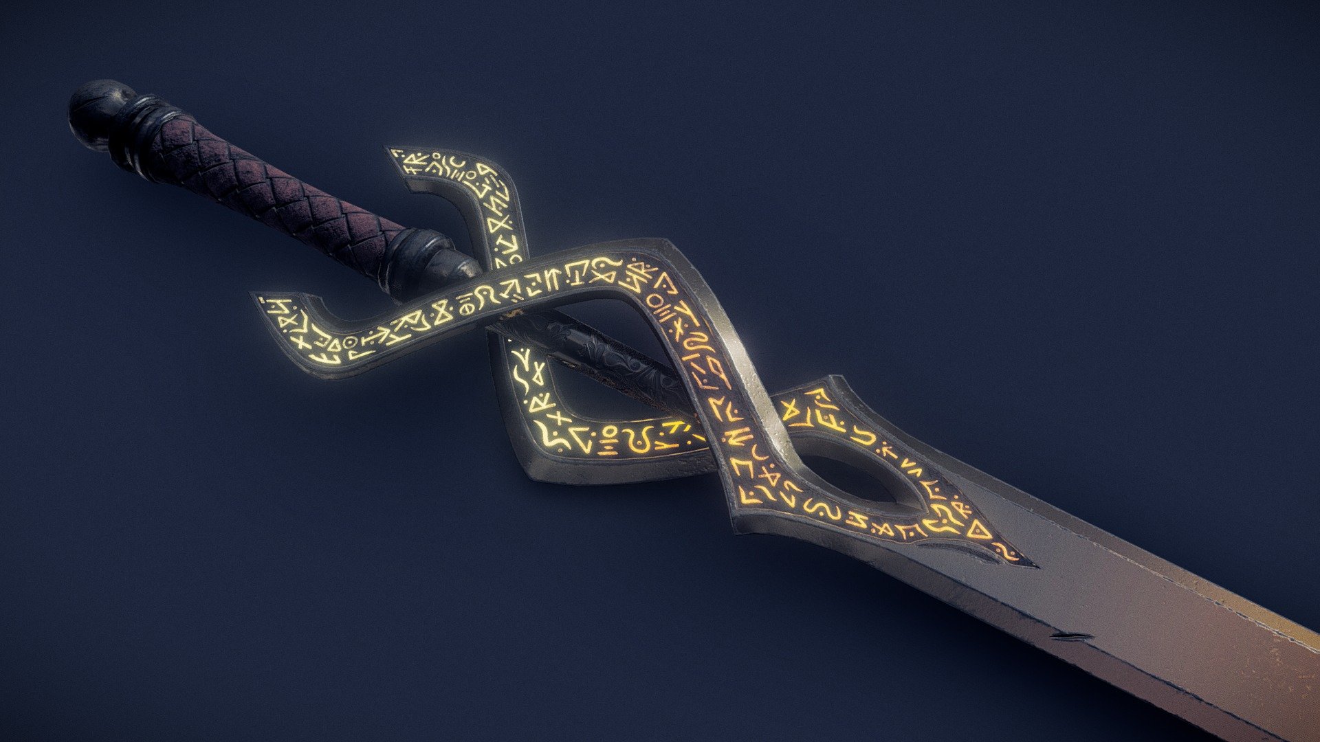 Fantasy Sword - Download Free 3D model by Mikołaj Michalak (Nillusion ...