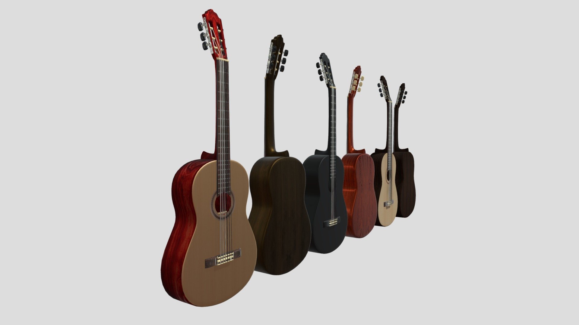 guitars - 3D model by mehrdadhp [7285450] - Sketchfab