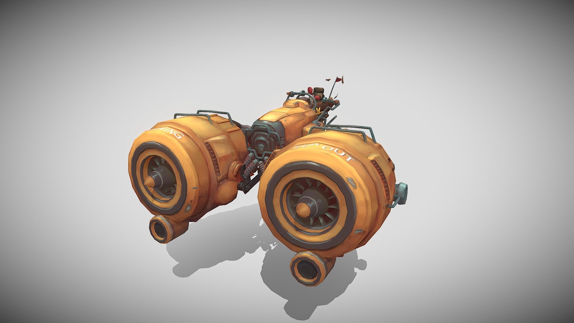 Flying Machine - 3D model by Gillyann [7285894] - Sketchfab