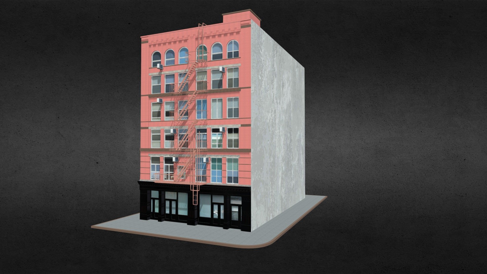 Manhattan Corner Building - 3D model by nuralam018 [7285ea9] - Sketchfab