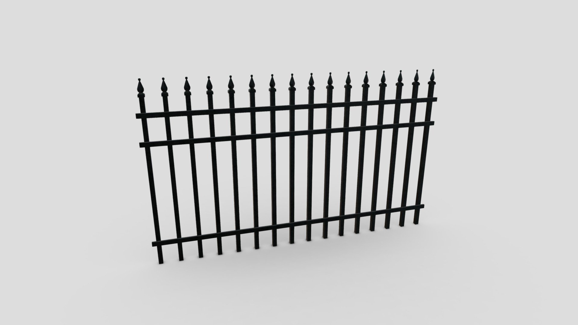 Iron Fence 4 - Buy Royalty Free 3D model by plaggy [7286126 ...