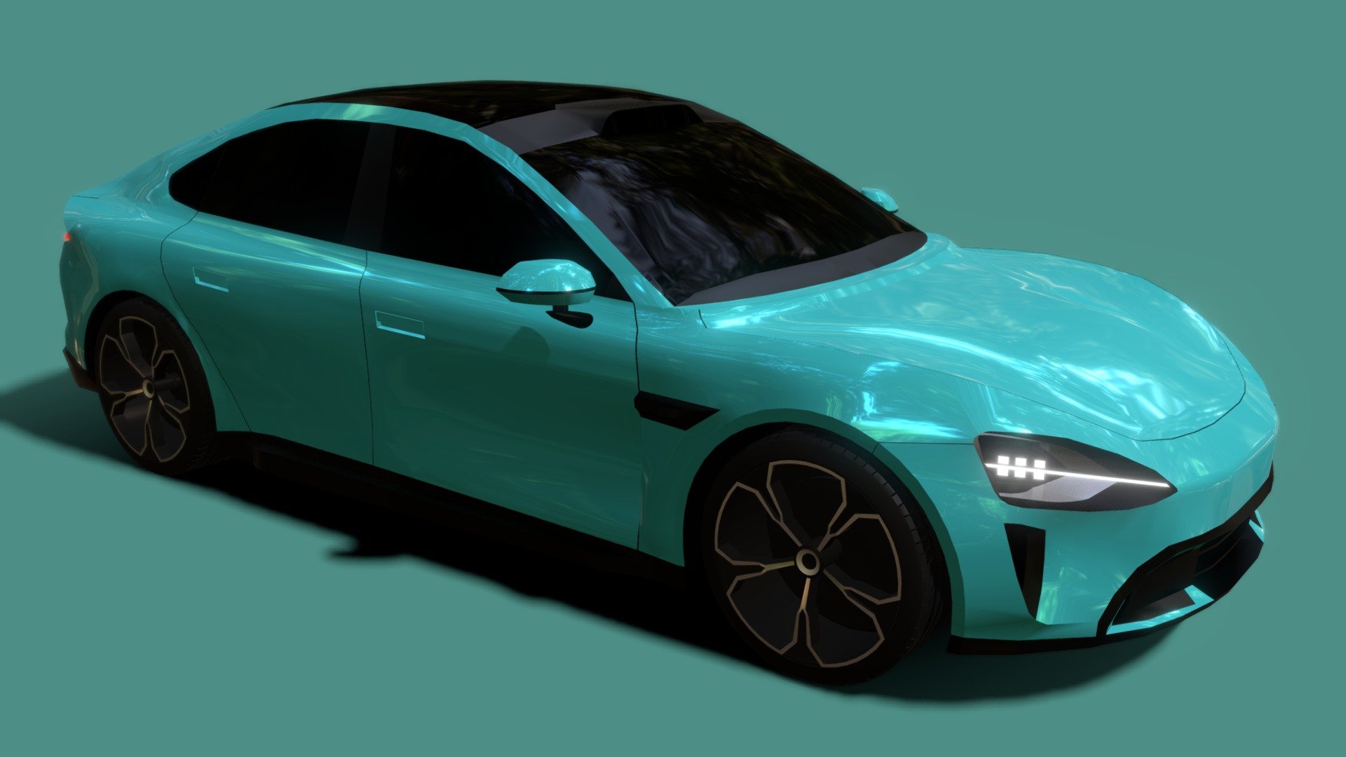XIAOMI SU7 (low-poly) - Buy Royalty Free 3D model by LagzDesign ...