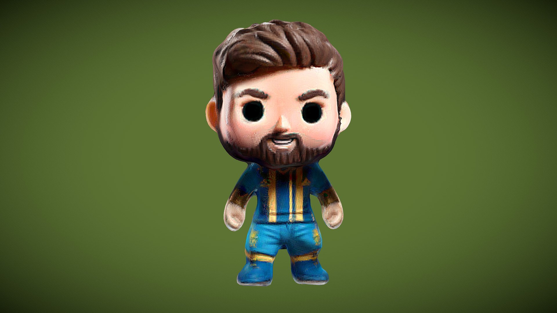 Chibi Messi - Download Free 3D model by Fan Fiction 3d (@fanfiction3d ...