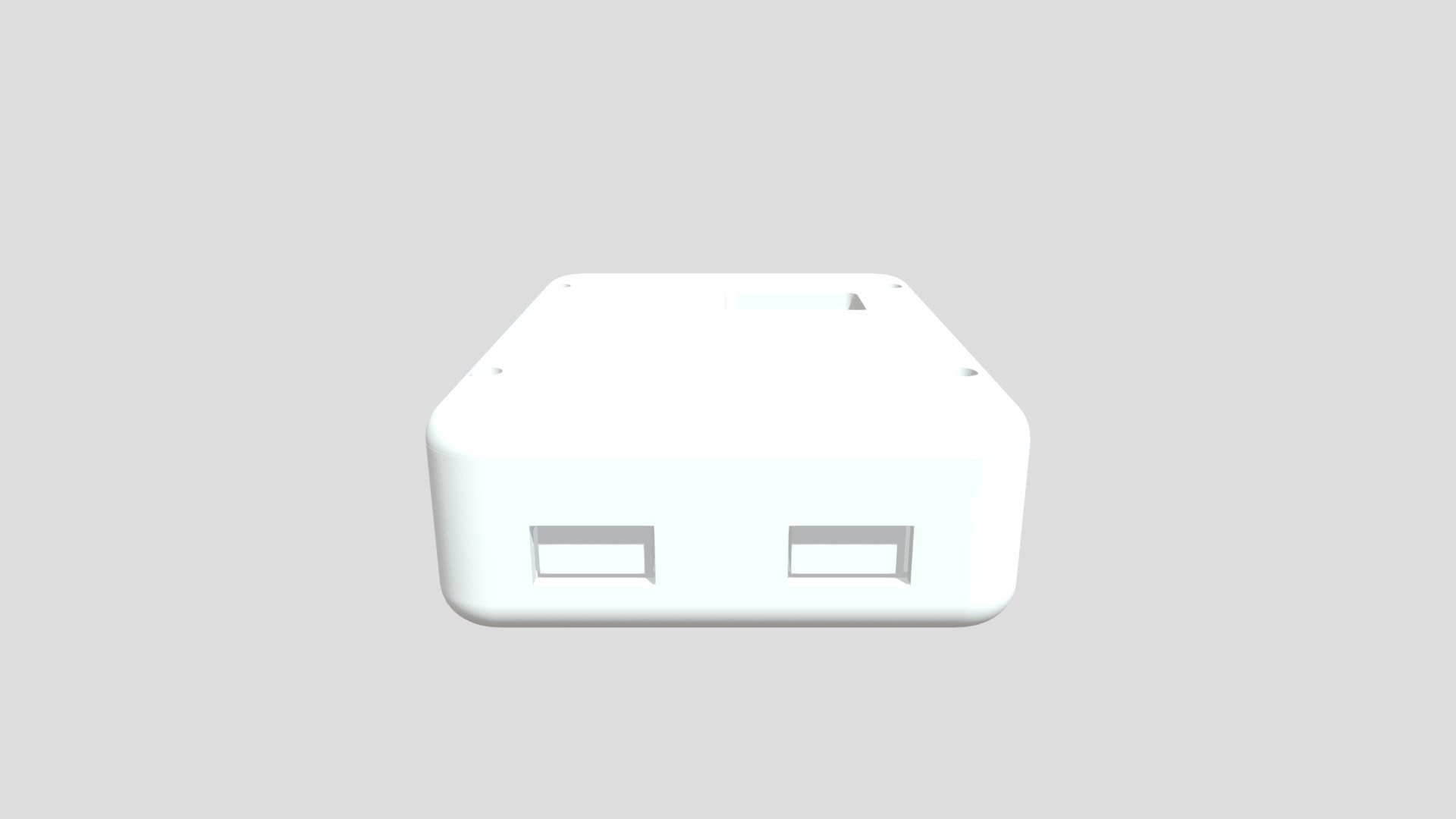 XH-M609 Low Voltage Switch Enclosure w/ 2xUSB - 3D model by iagogo ...