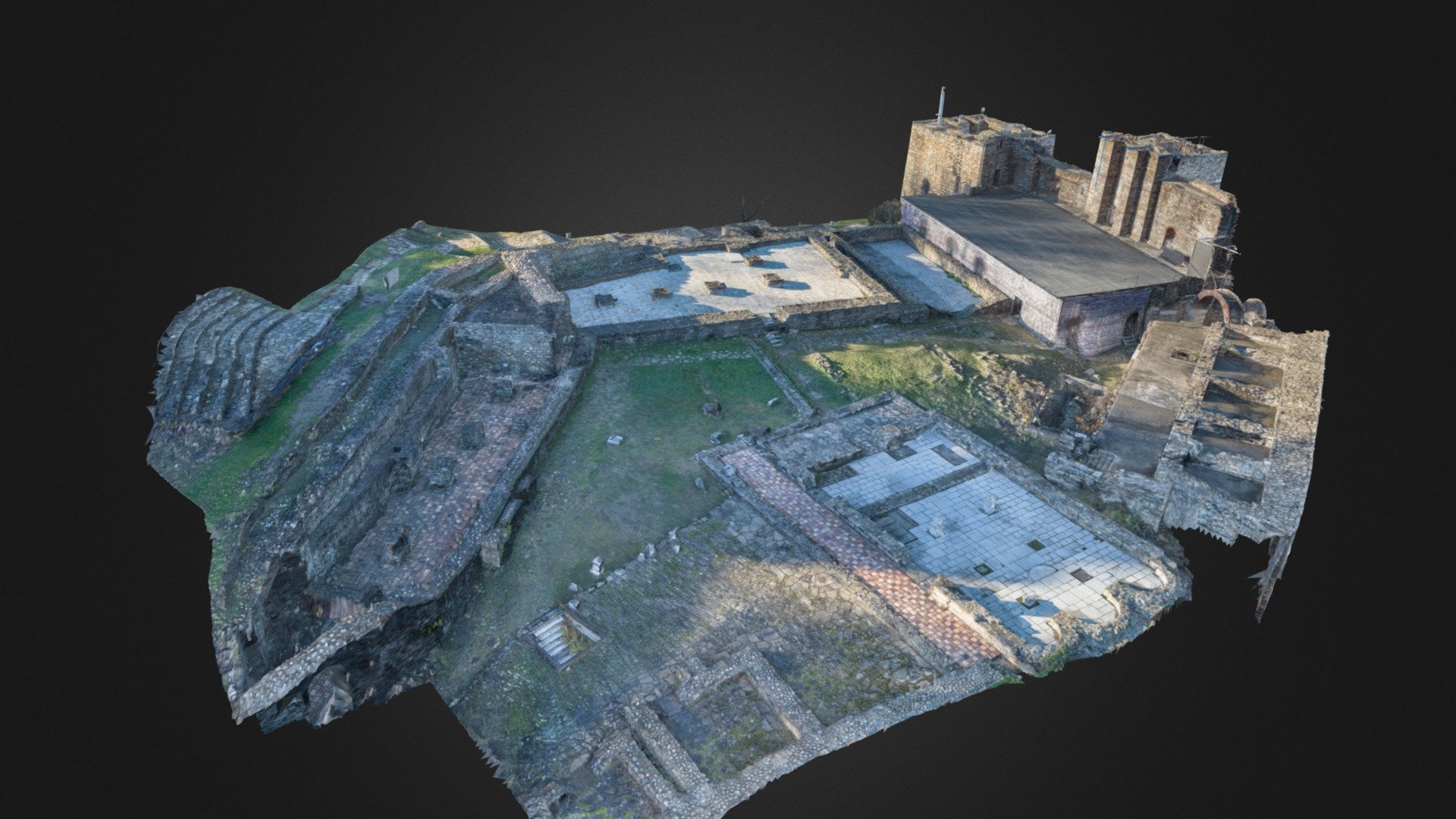 Tsarevets Royal Palace (Raw Scan) - 3D model by Tornado_Studios [728c954] - Sketchfab