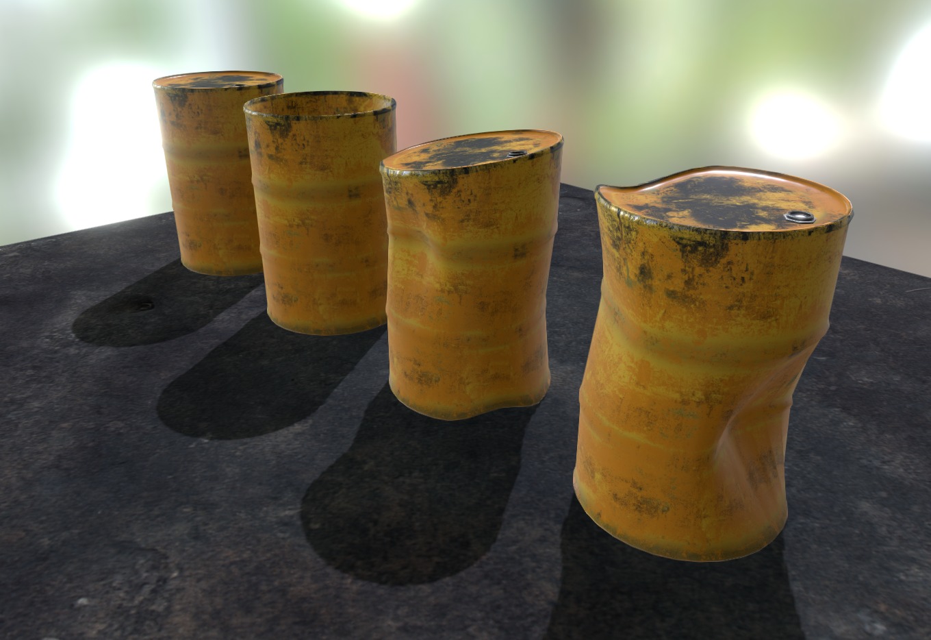 Nuclear Barrels [Type B] - 3D model by nu-assets [728cf98] - Sketchfab