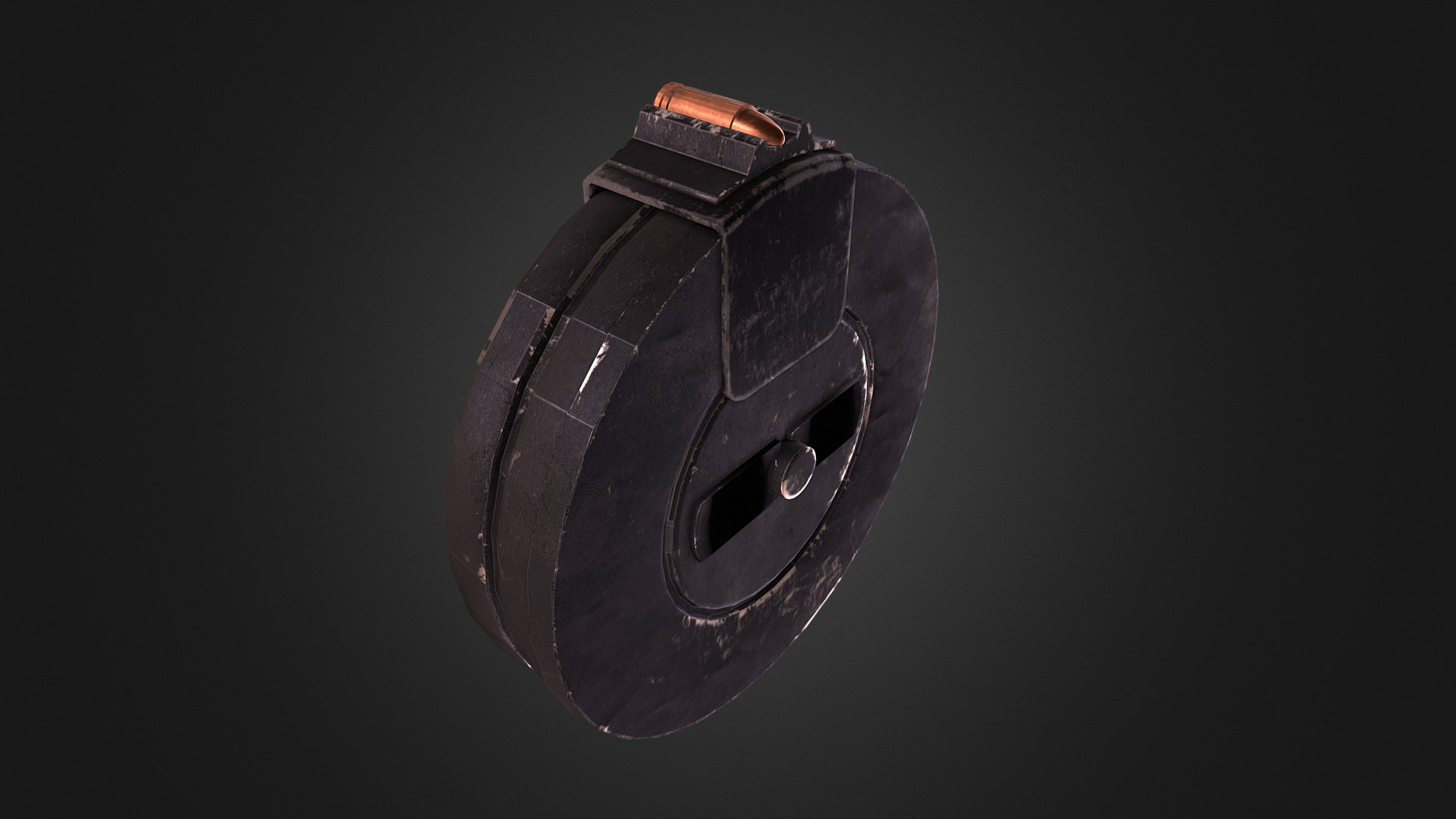 Machine gun drum catridge - 3D model by medialatu [728ec3b] - Sketchfab