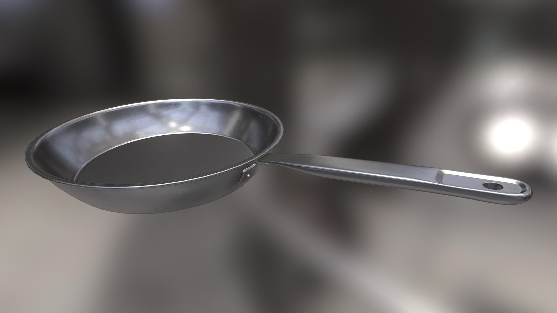Steel frying pan - Download Free 3D model by Kimi Leinola (@Onsekyl ...