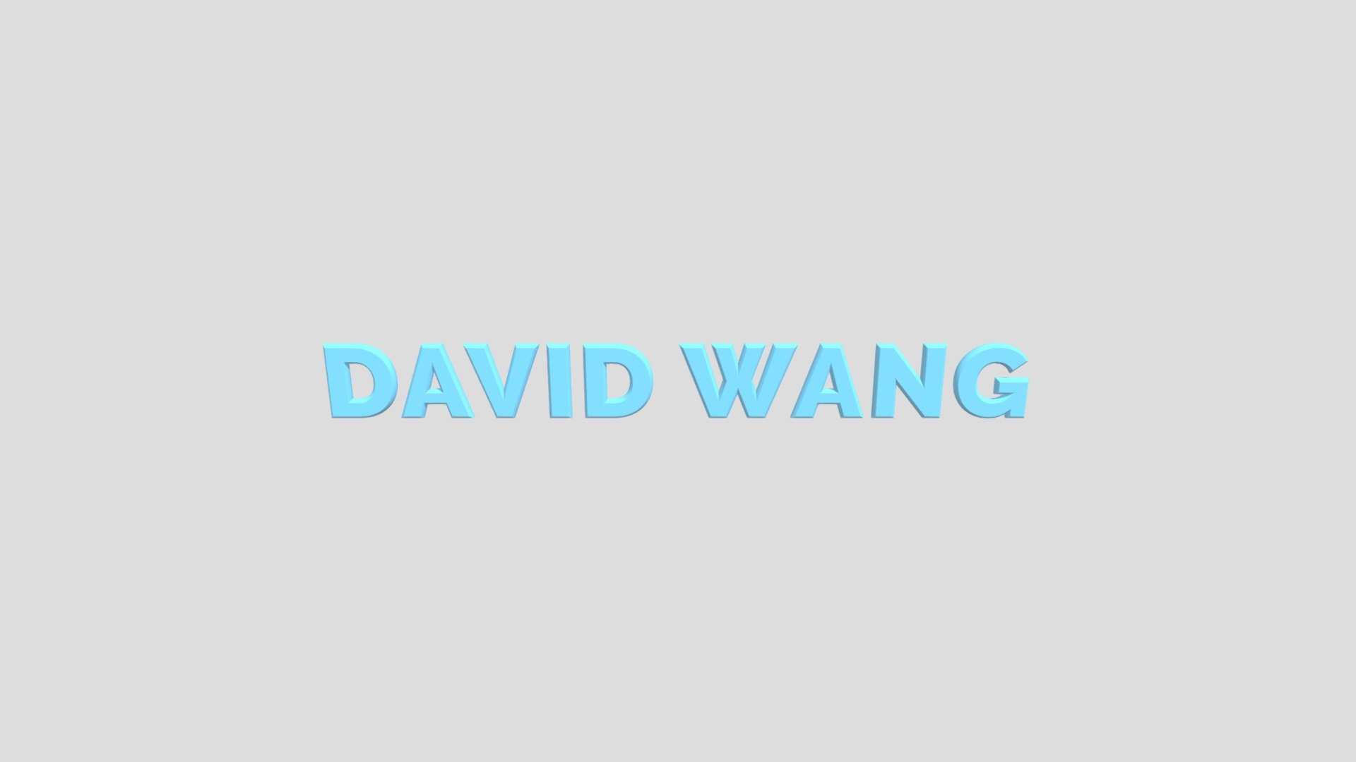 David Wang Signature v2 - Download Free 3D model by David Wang ...