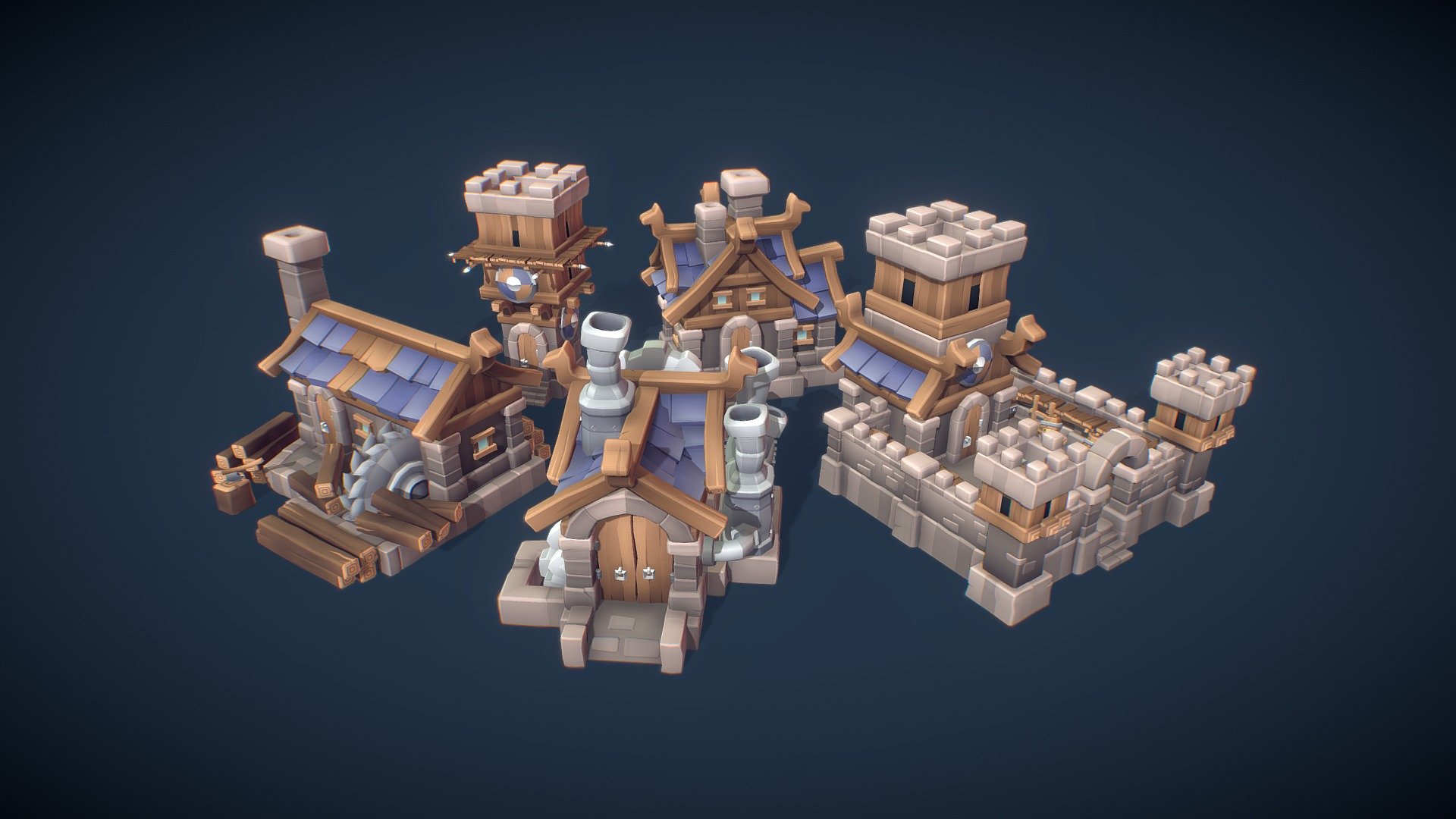 Human RTS Building Set - Proto Series - 3D model by BitGem [729a194 ...