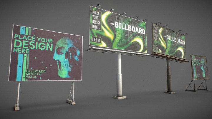 Poster 3D models - Sketchfab