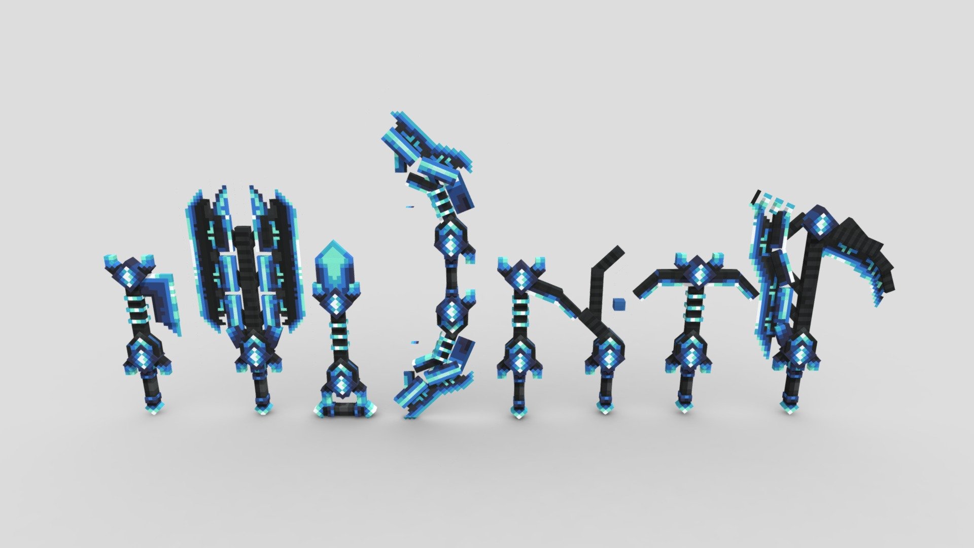 Restore Weapon Set - Buy Royalty Free 3D model by EliteCreatures [729eeee] - Sketchfab Store