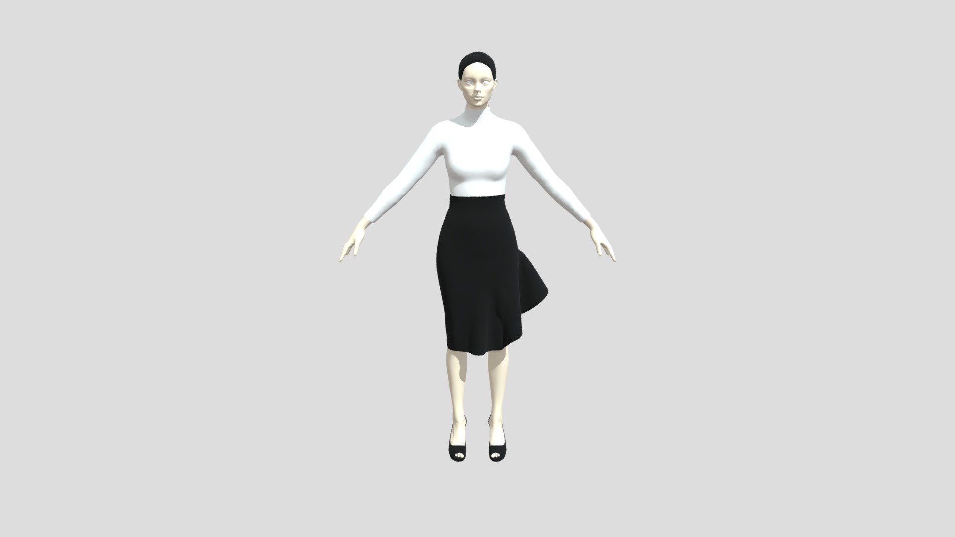 female pose - 3D model by Linlia [729ffa8] - Sketchfab
