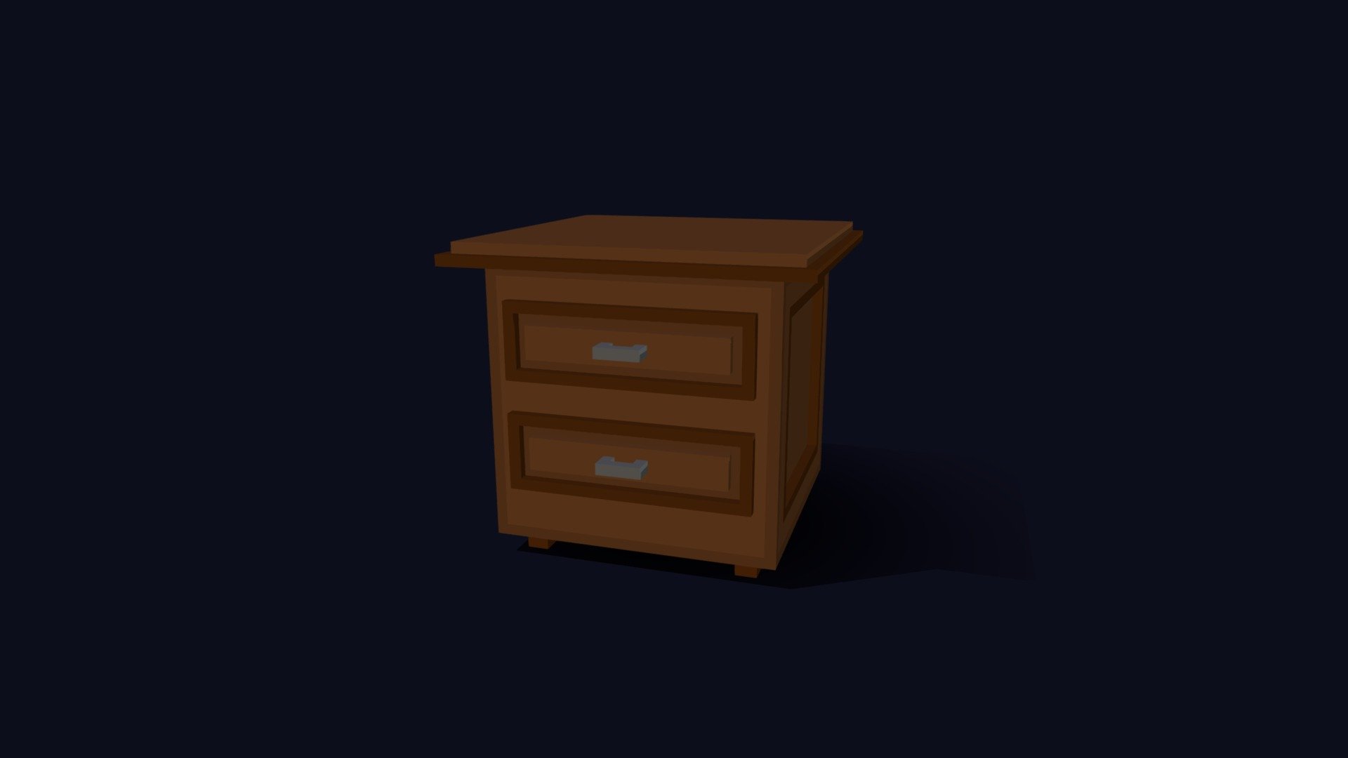 Bedside Table 1 - Voxel Props Pack - 3D model by MrMGames [72a0172 ...