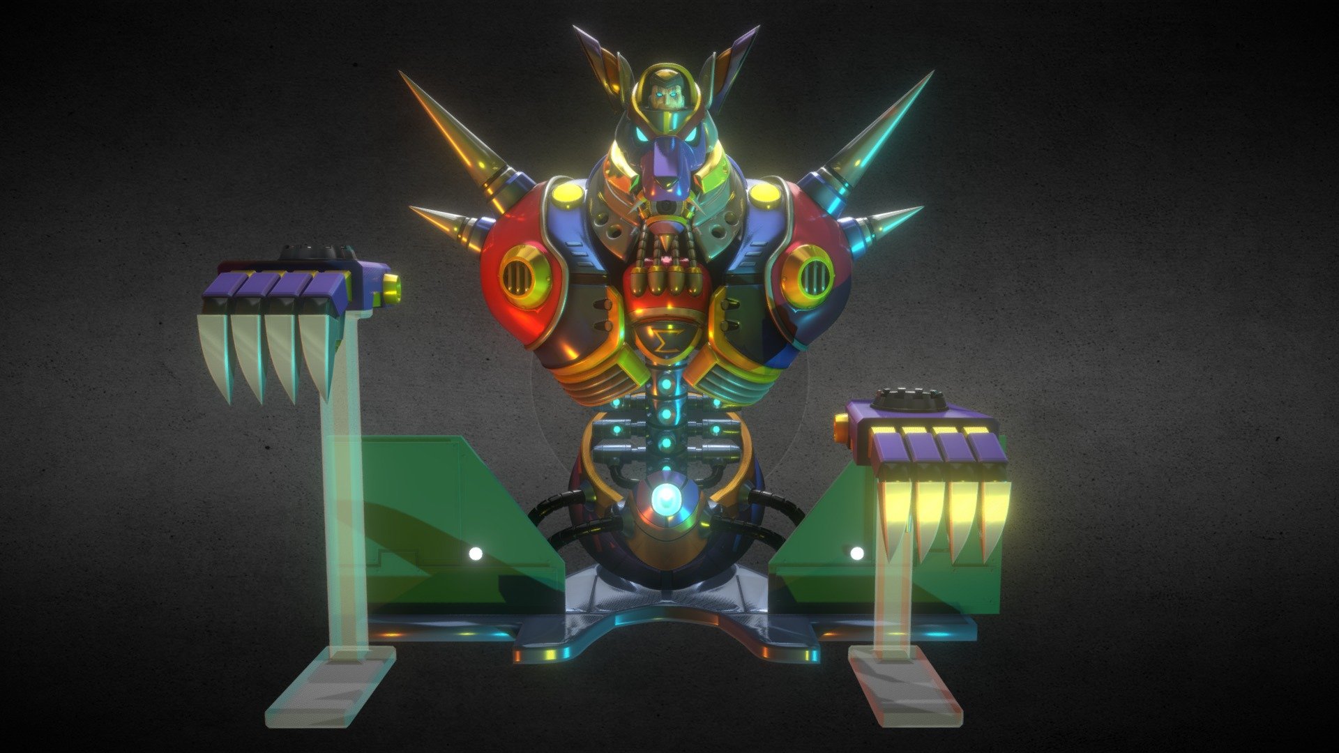 Wolf Sigma - MegamanX - to 3D print - 3D model by Mariano Gomes ...