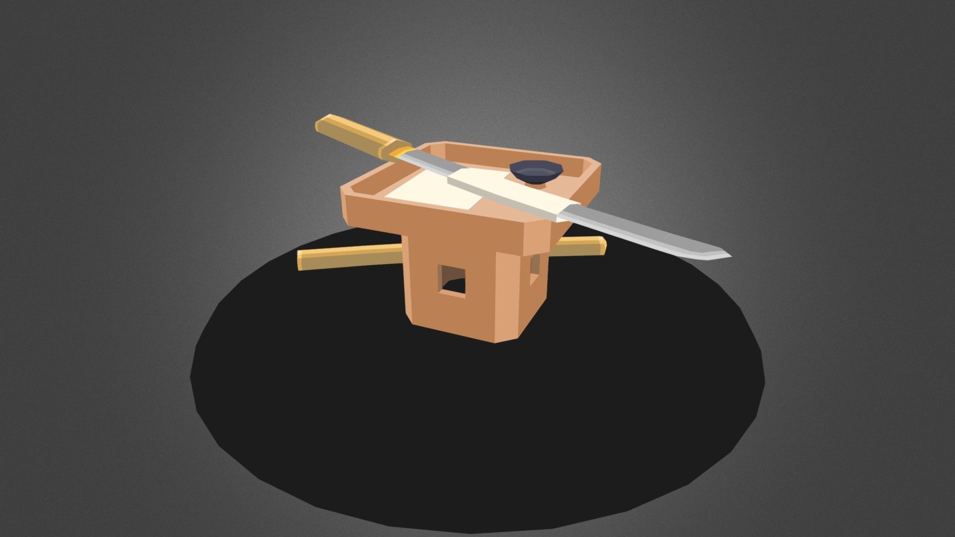 Tanto - 3D model by HansNelson [72a5035] - Sketchfab