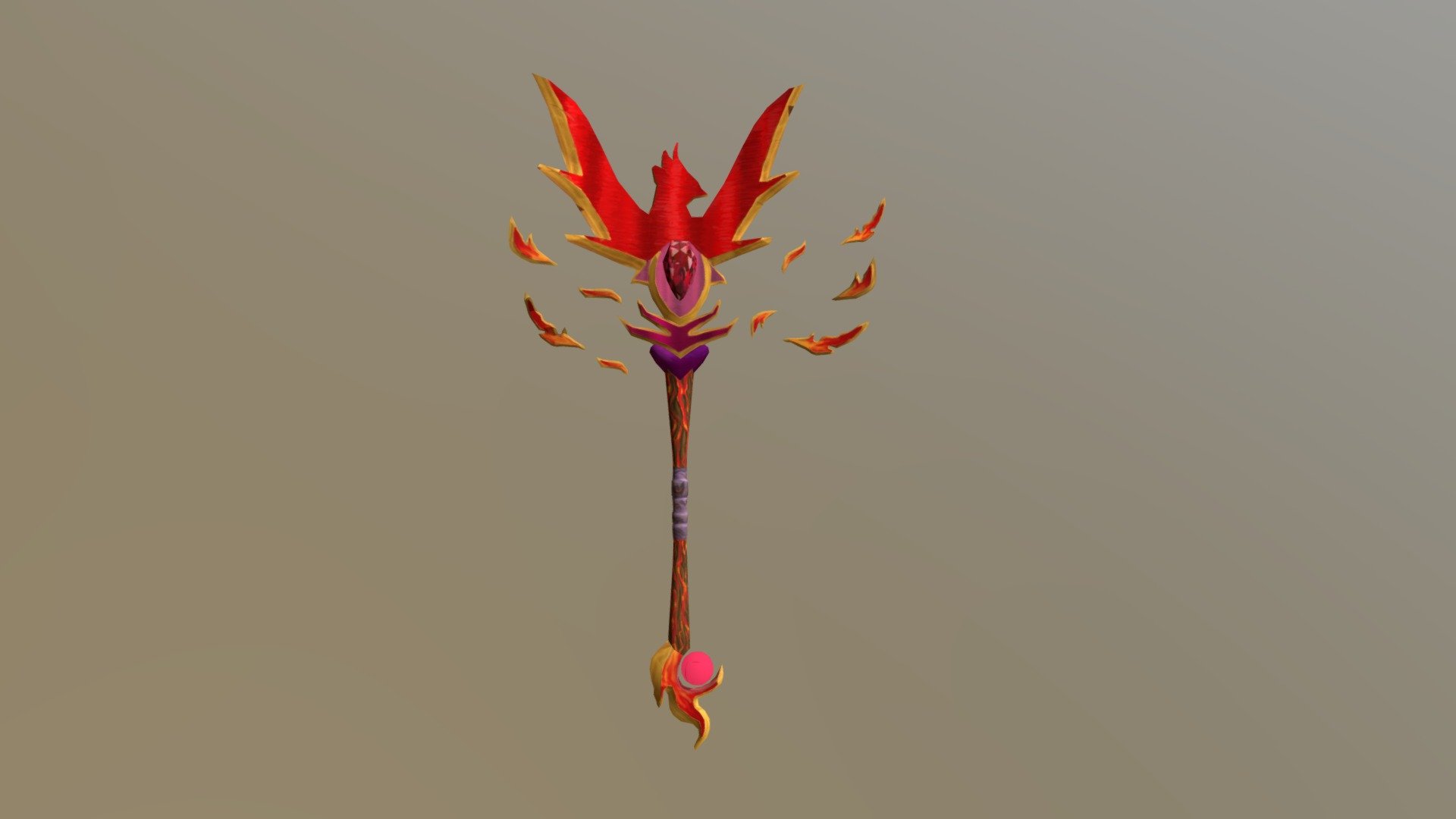 Phoenix stylized weapon - 3D model by iva_tsvetkova [72acf33] - Sketchfab