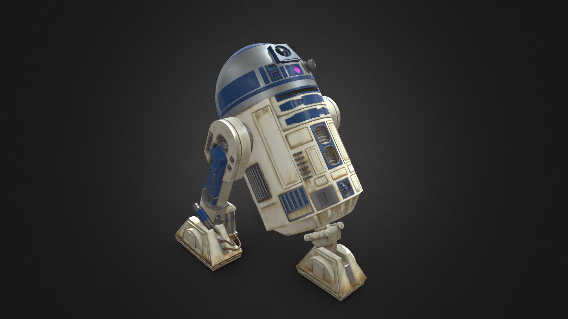 R2D2_ WebGL - 3D model by Rowsby [72ae5d8] - Sketchfab