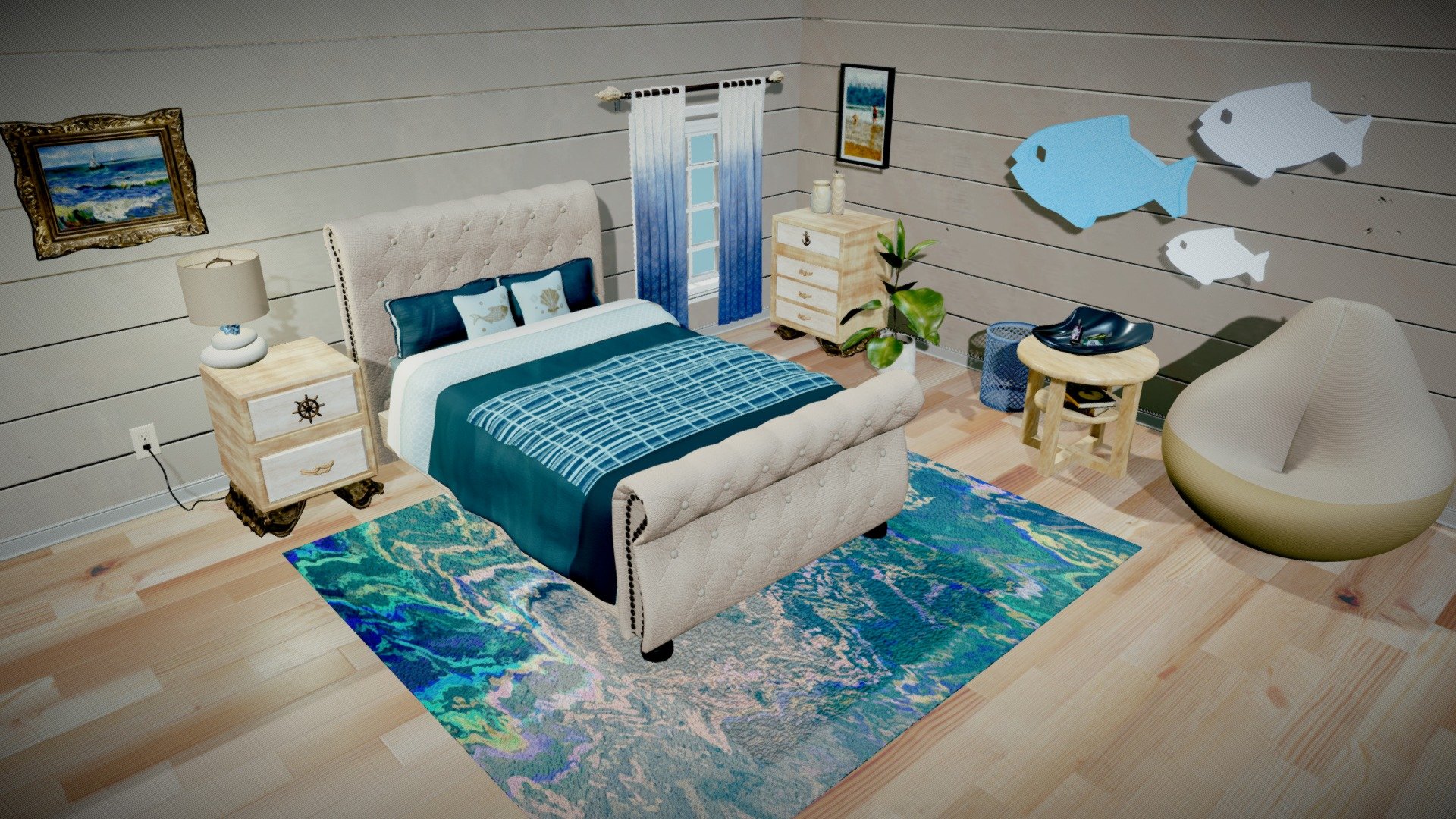 Ocean Room - 3D model by Kay Huang (@kayhuang) [72b018a] - Sketchfab