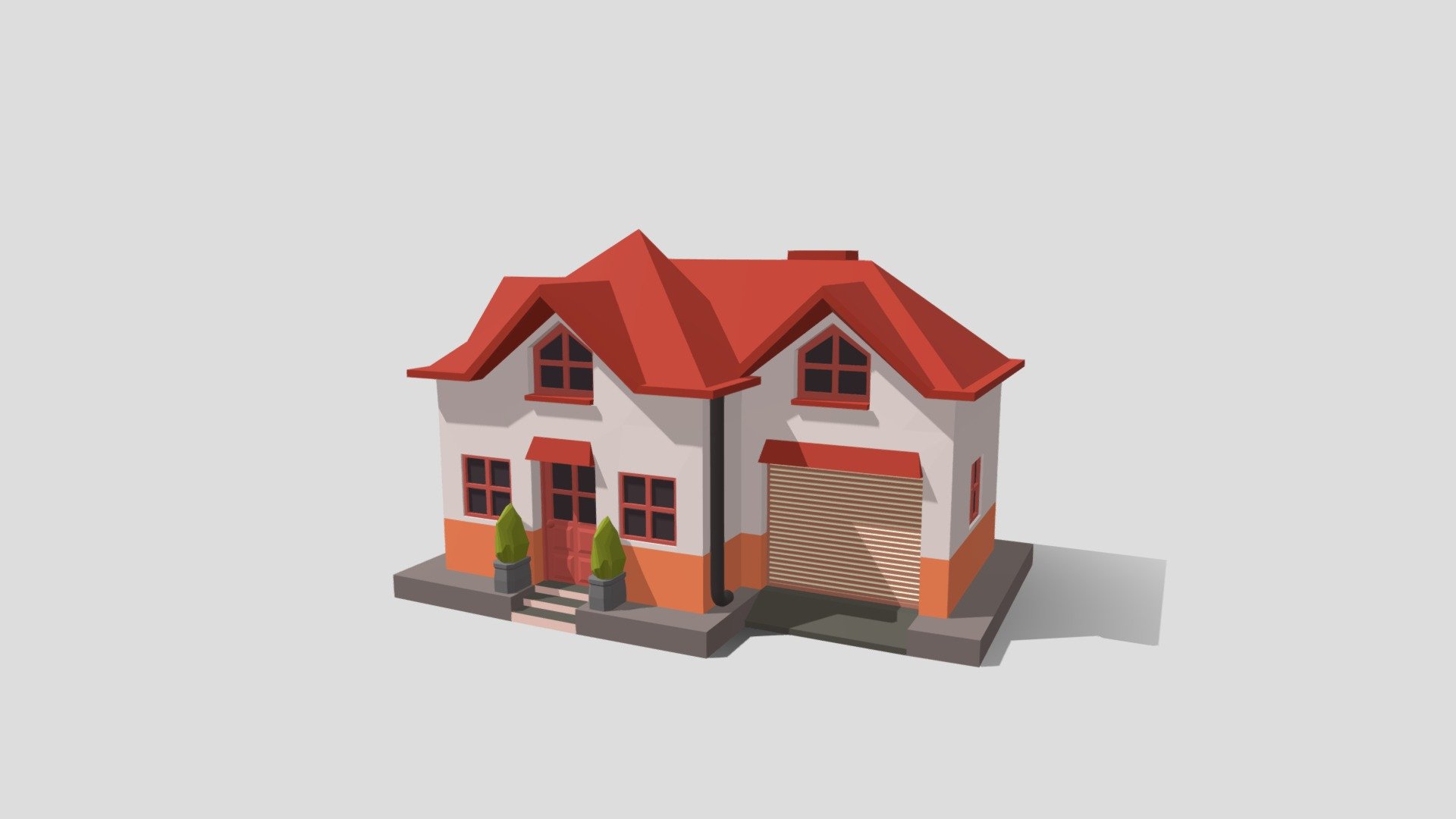 Low poly house 1 - Download Free 3D model by assetfactory [72b3758 ...