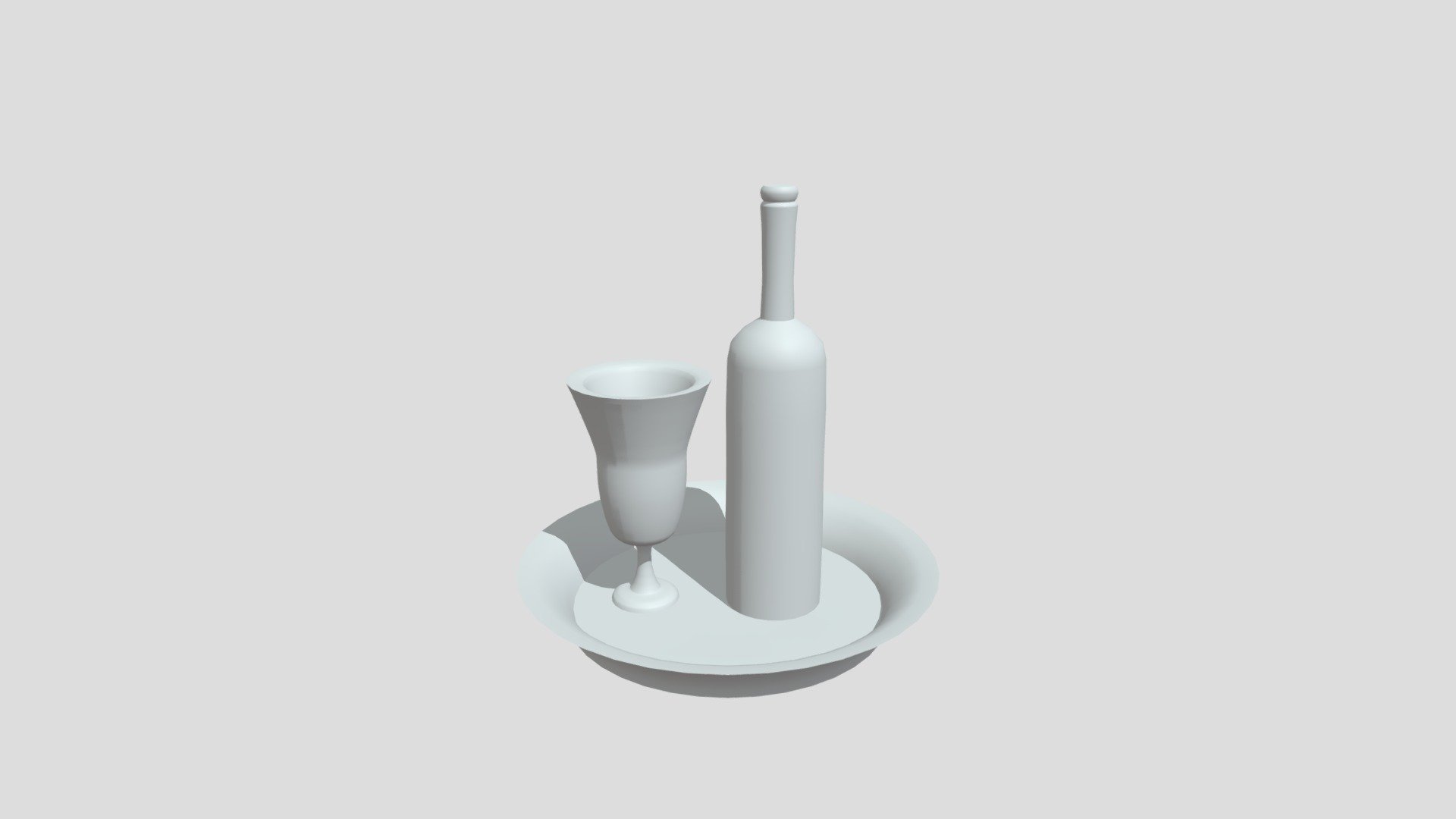 Wine Setup - 3D model by isaac.schuster [72b3f35] - Sketchfab